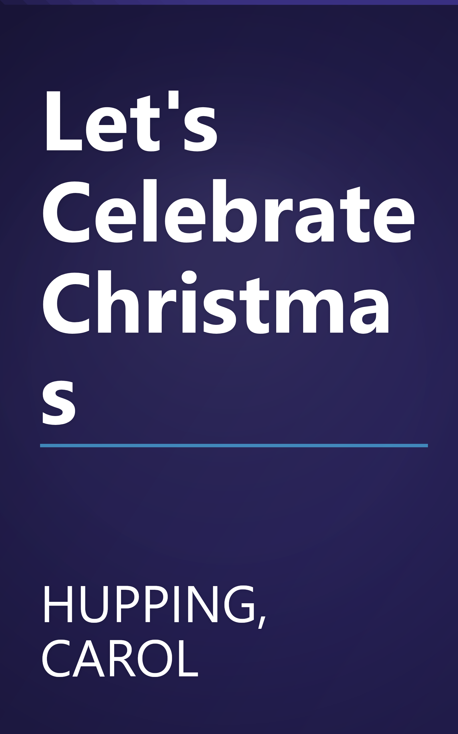 Let's Celebrate Christmas book cover