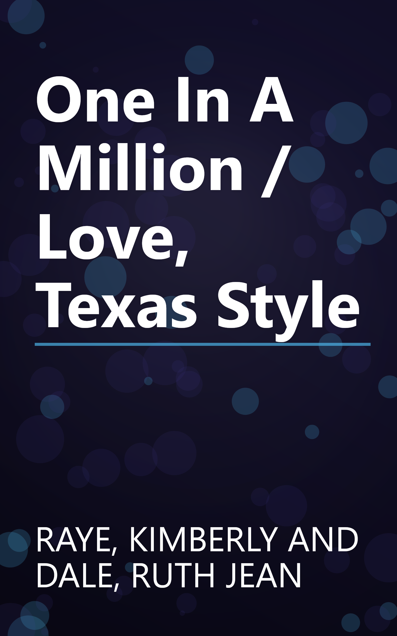 One In A Million / Love, Texas Style book cover