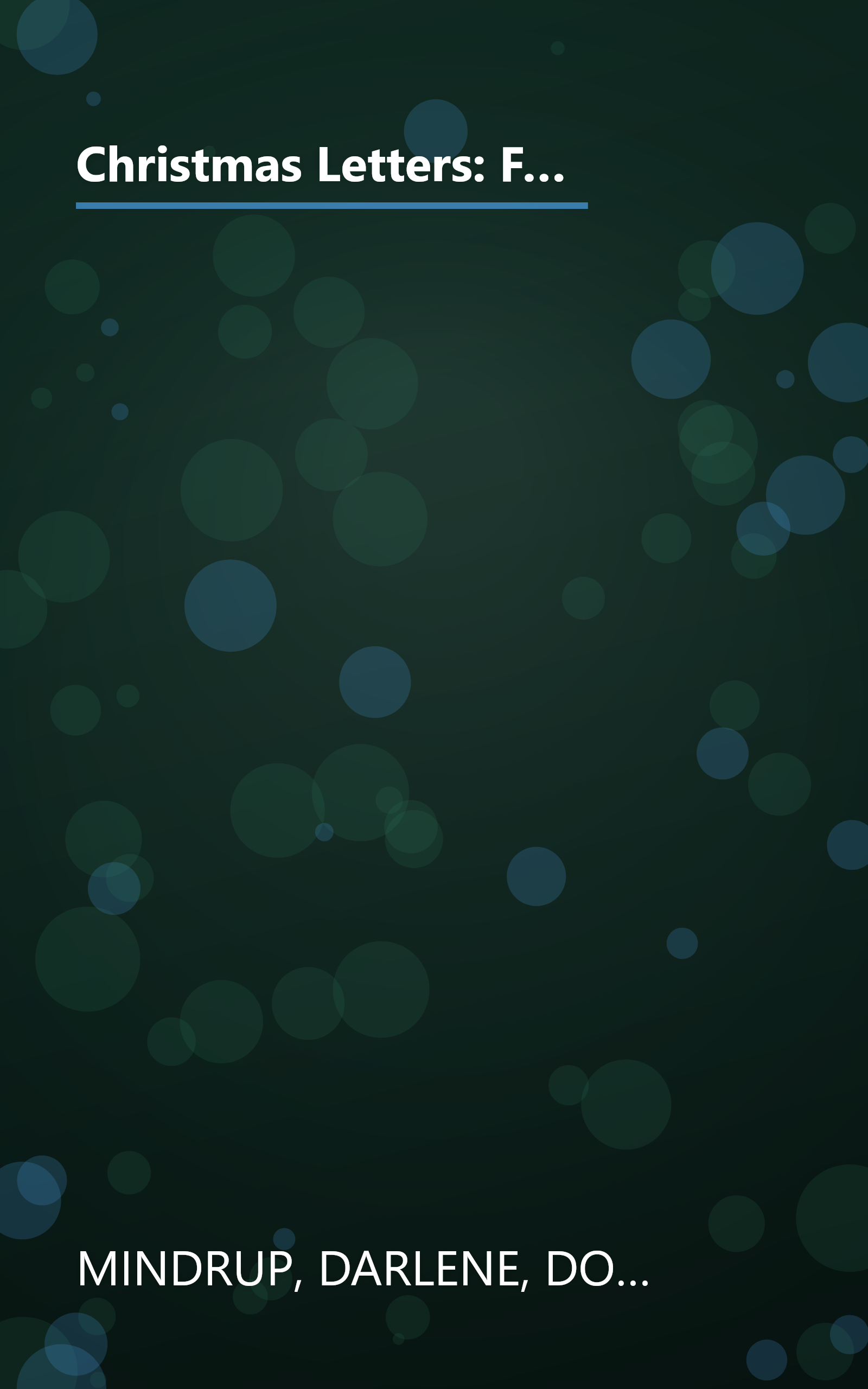 Christmas Letters: Forces of Love/The Missing Peace/Christmas Always Comes/Engagement of the Heart (Inspirational Christmas Romance Collection) book cover