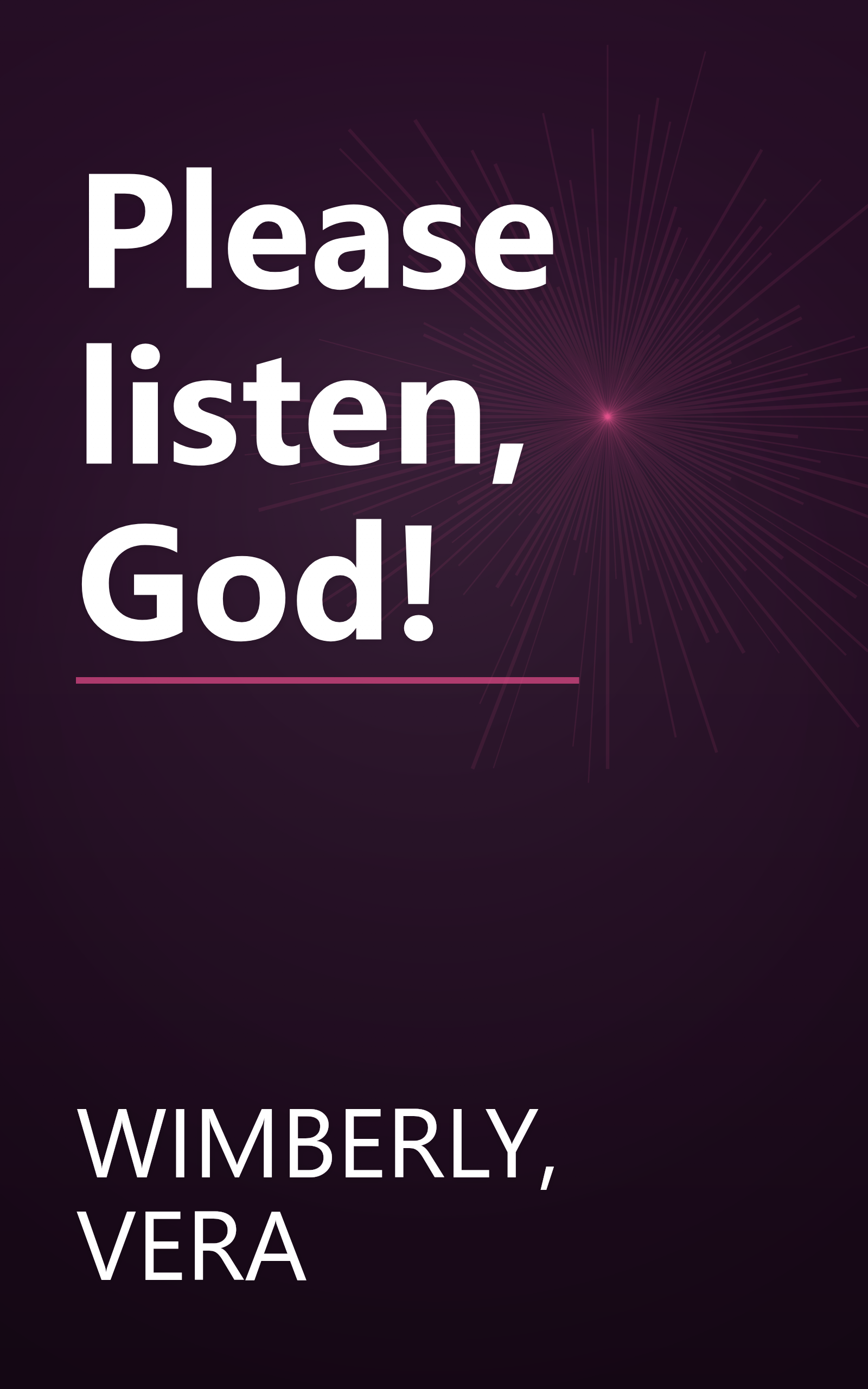 Please listen, God! book cover