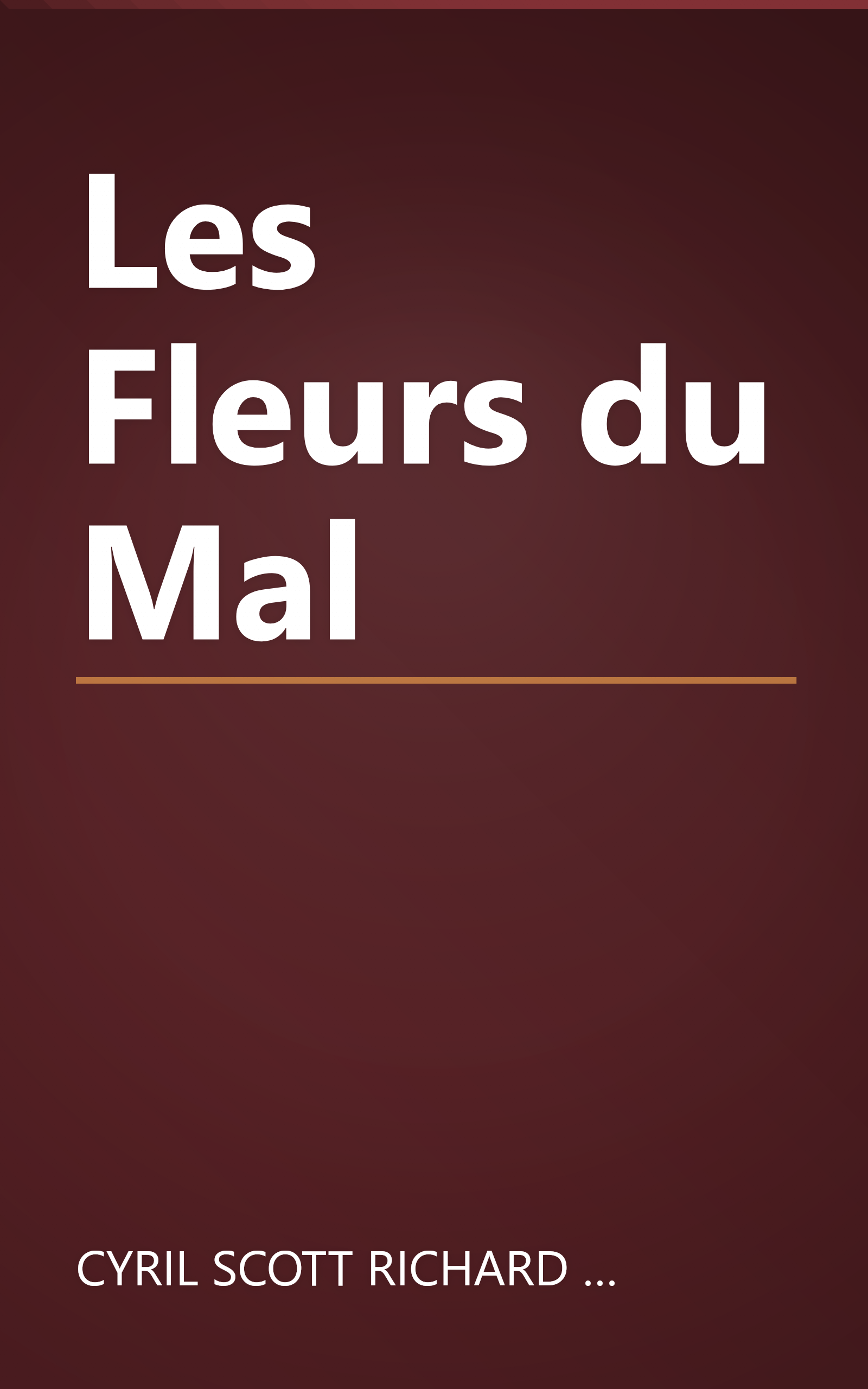 Les Fleurs du Mal book cover