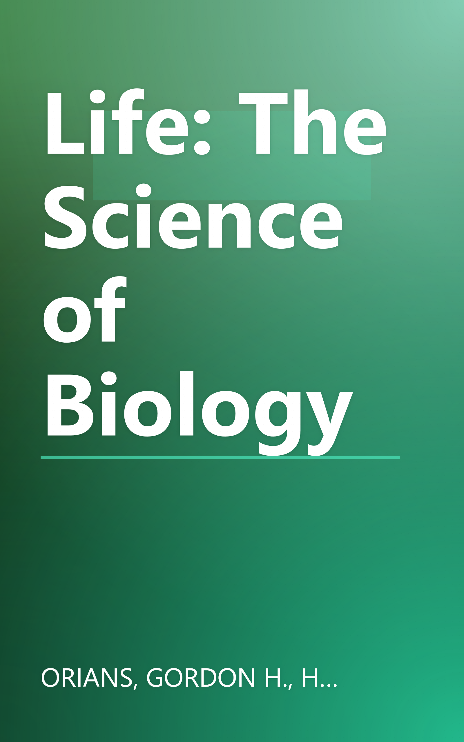 Life: The Science of Biology book cover