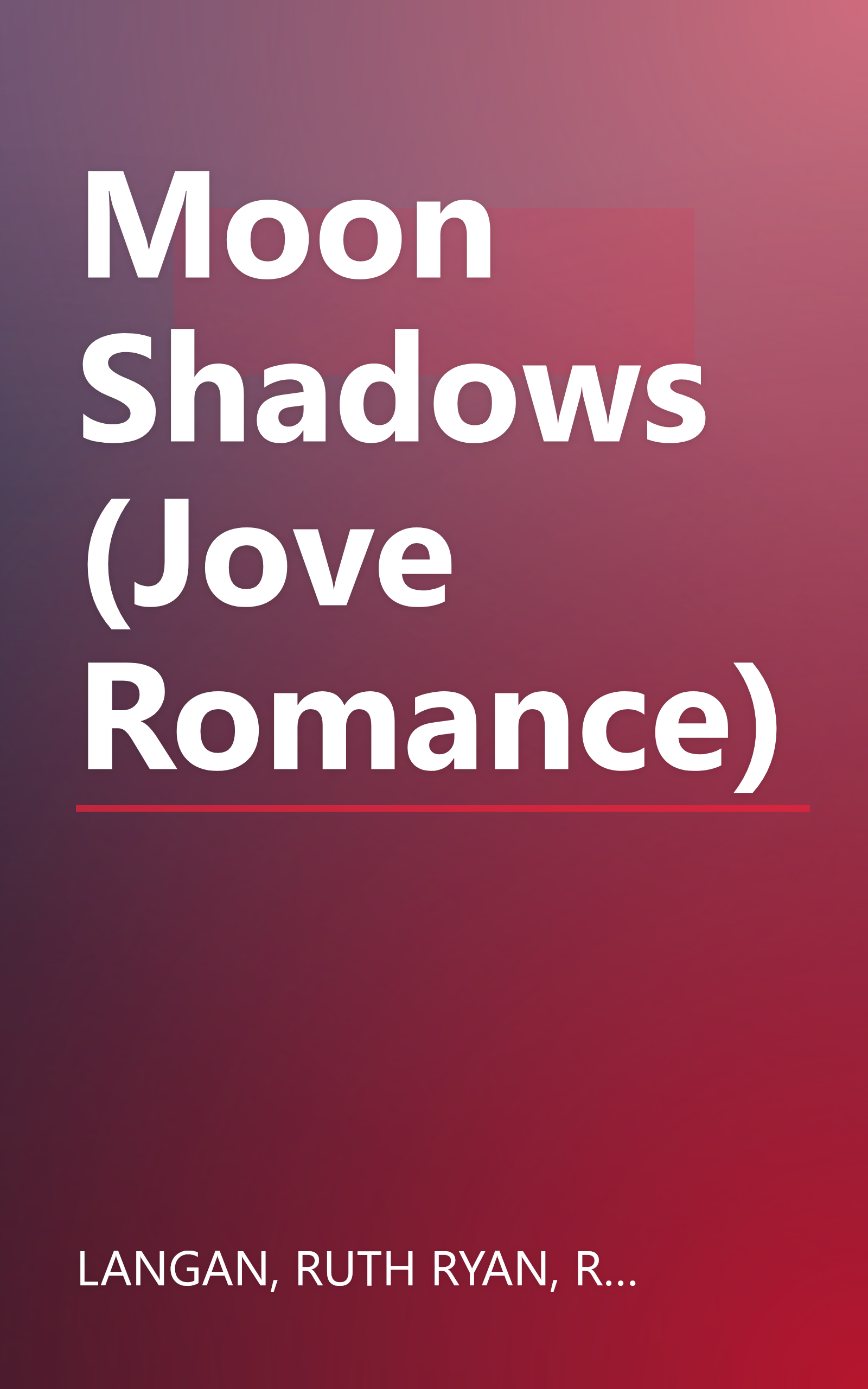 Moon Shadows (Jove Romance) book cover