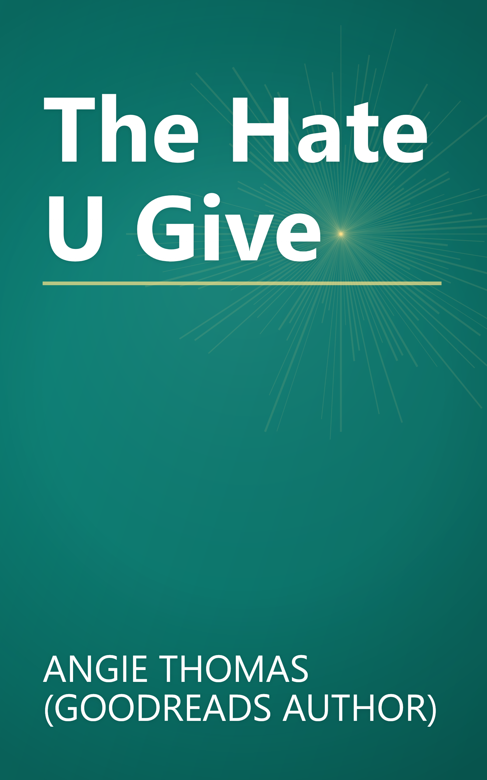 The Hate U Give book cover