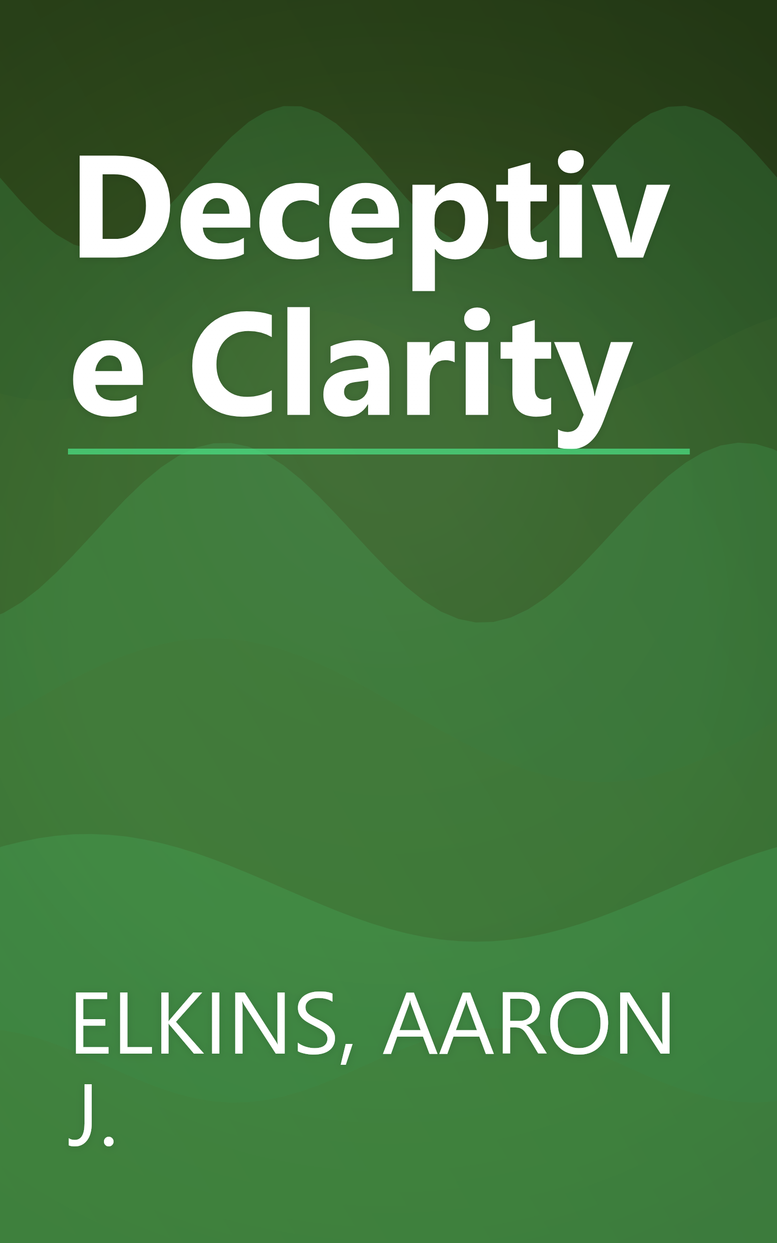 Deceptive Clarity book cover