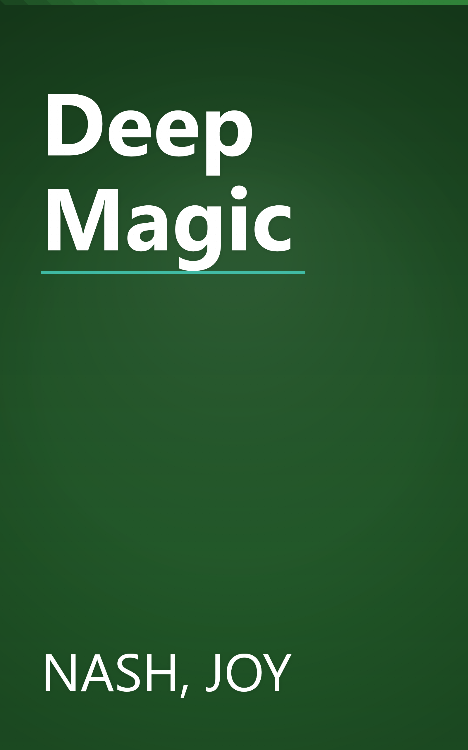 Deep Magic book cover