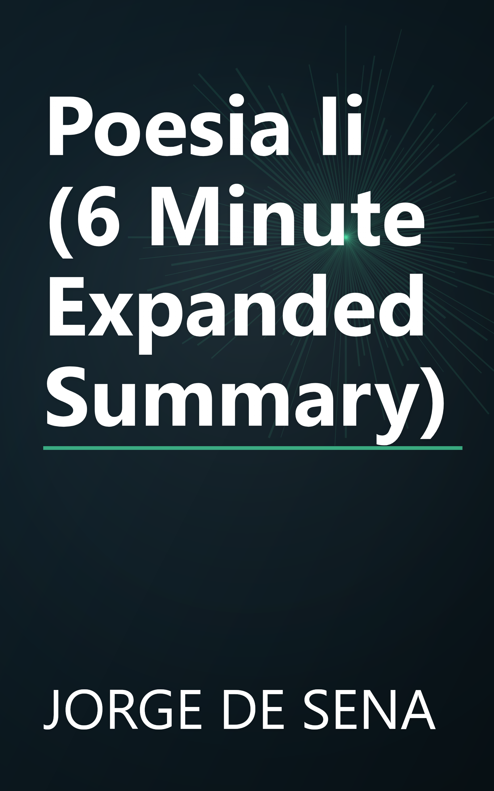 Poesia   Ii (6 Minute   Expanded Summary) book cover