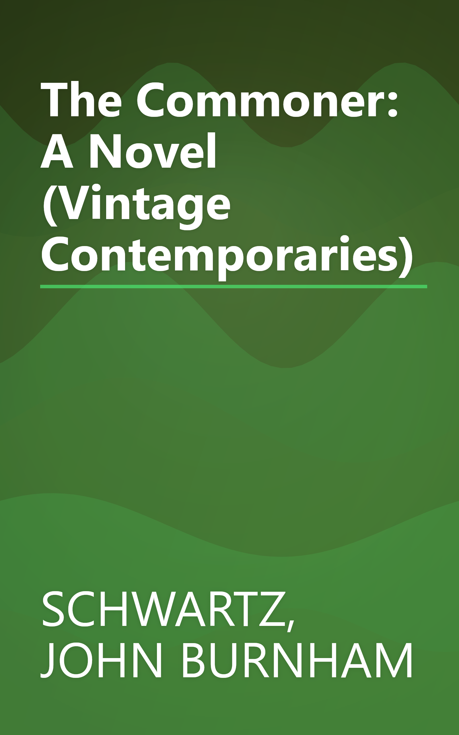 The Commoner: A Novel (Vintage Contemporaries) book cover