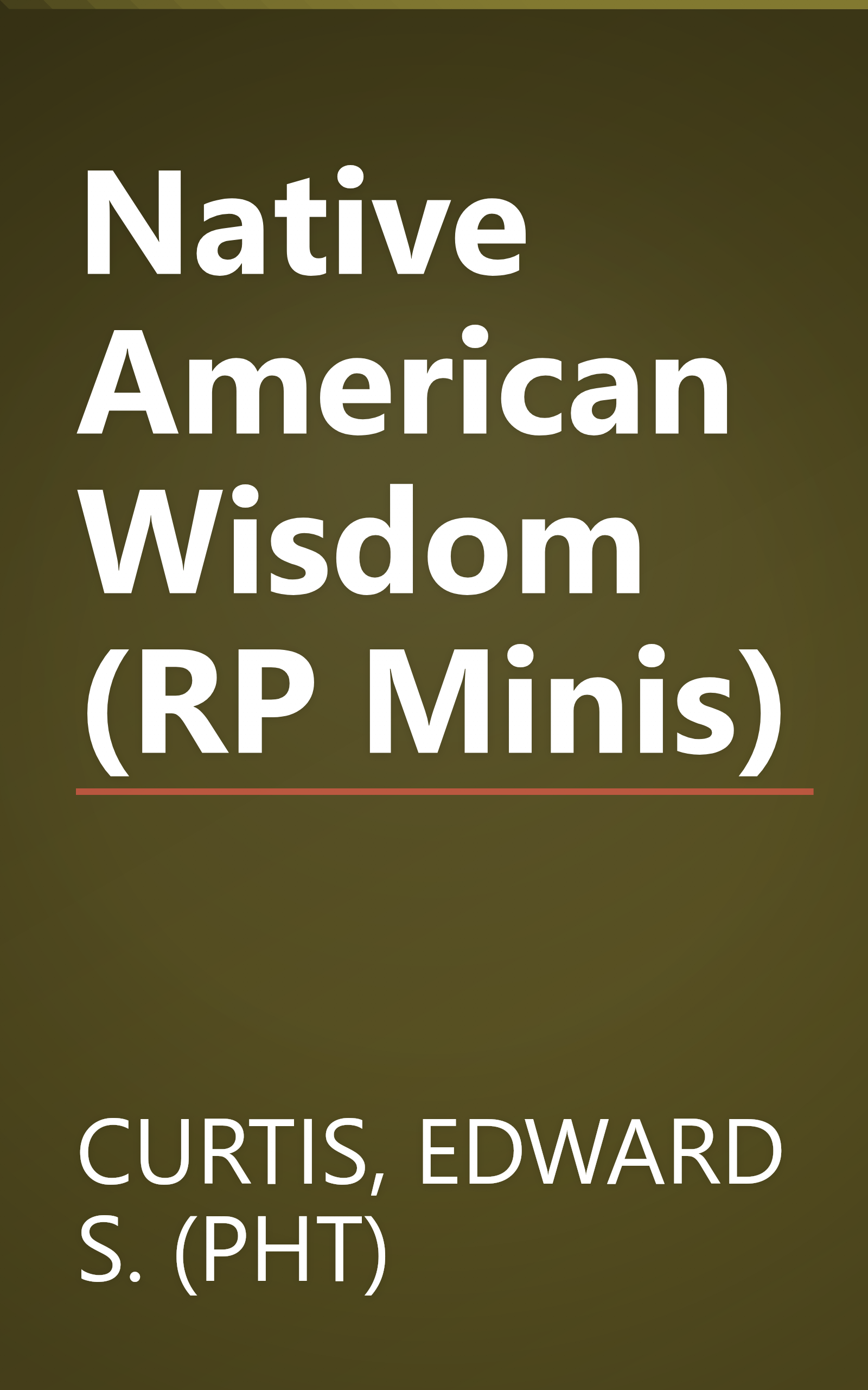 Native American Wisdom (RP Minis) book cover
