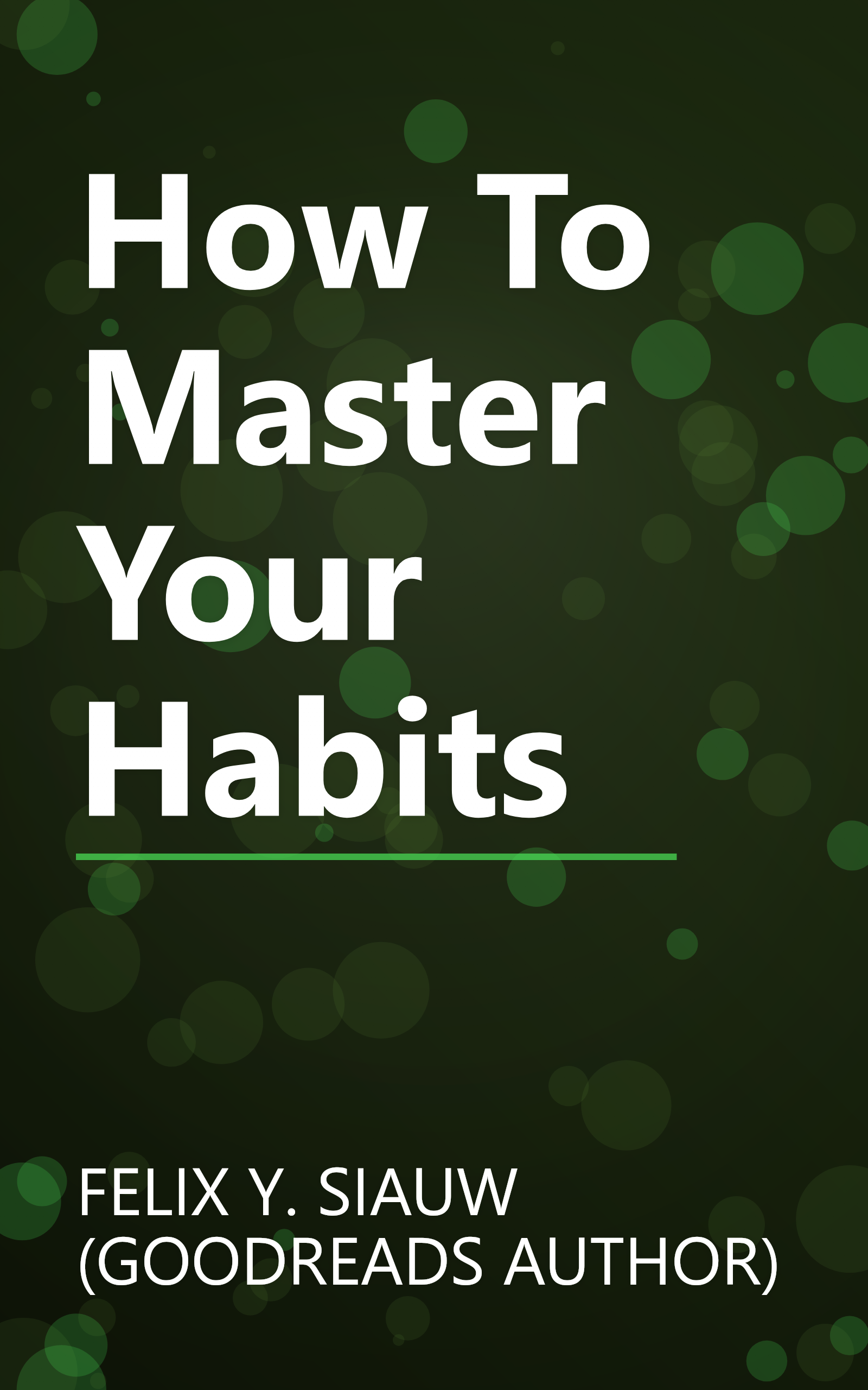 How To Master Your Habits book cover