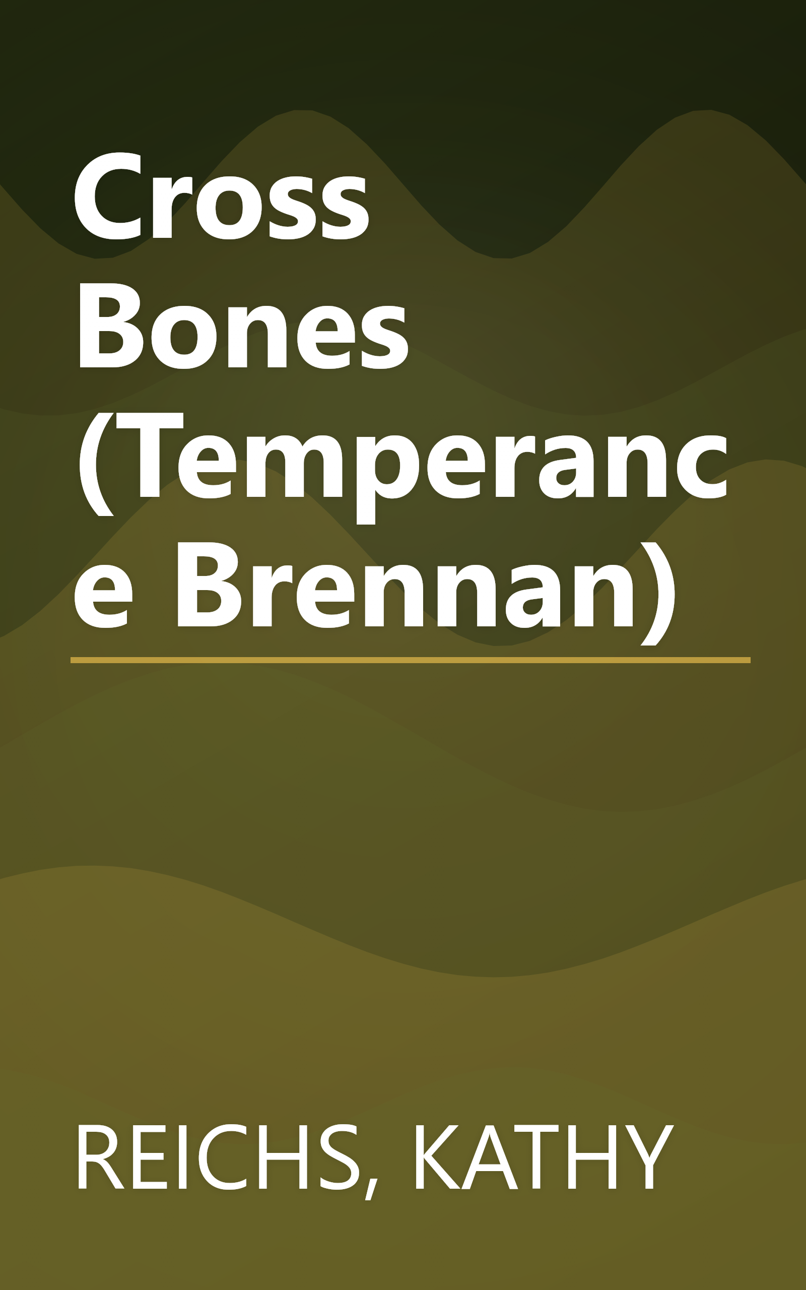 Cross Bones (Temperance Brennan) book cover
