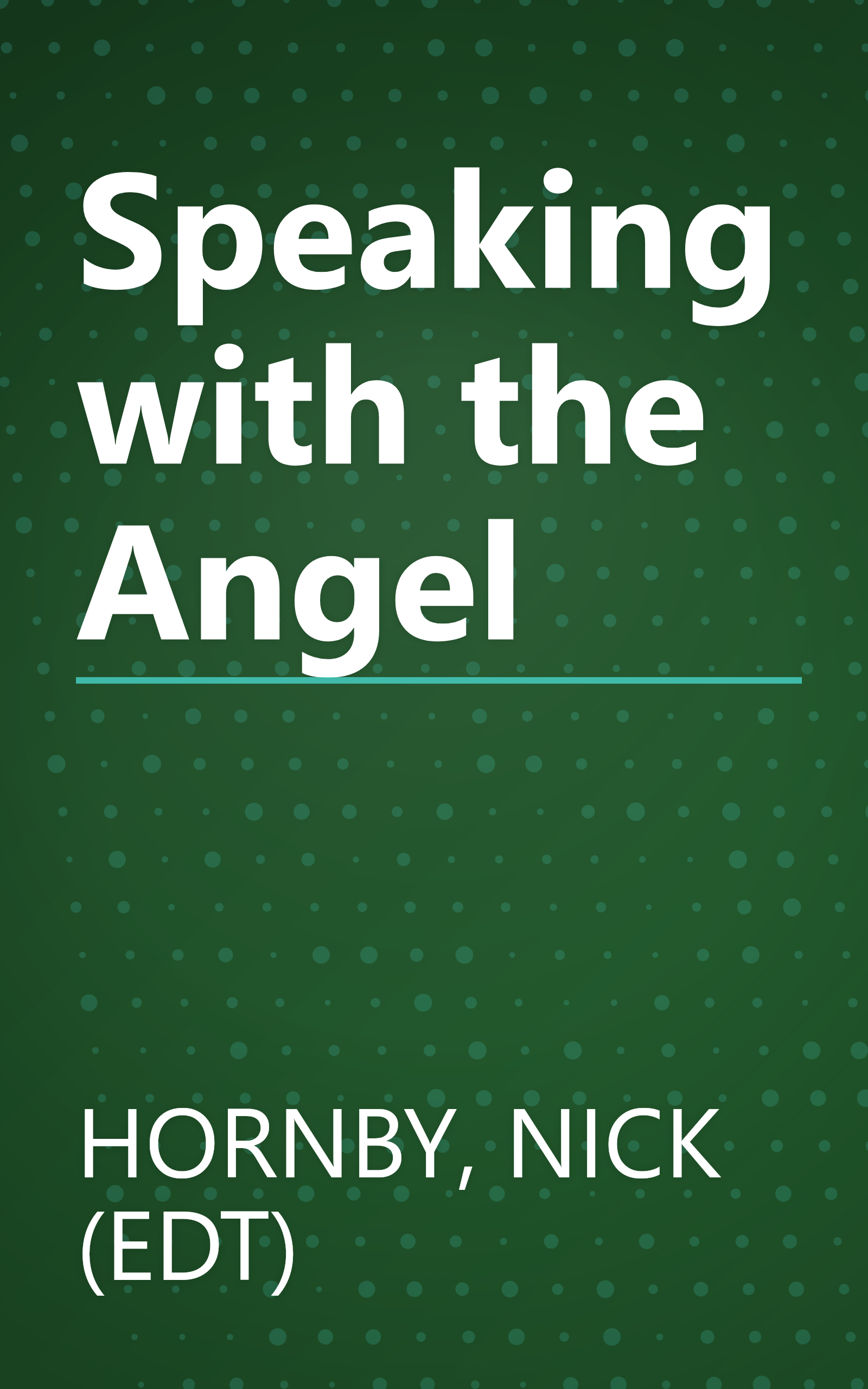 Speaking with the Angel book cover