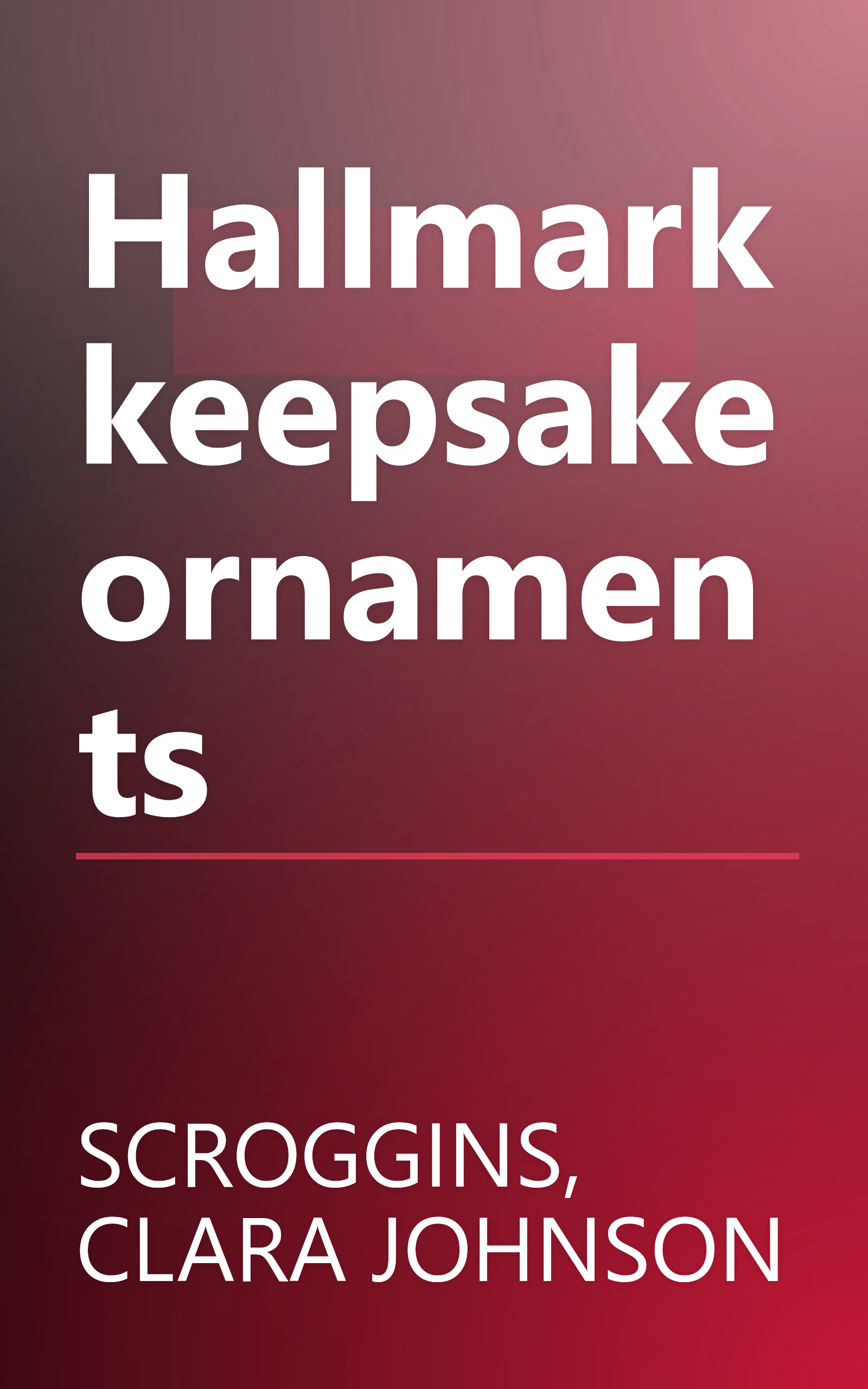 Hallmark keepsake ornaments book cover