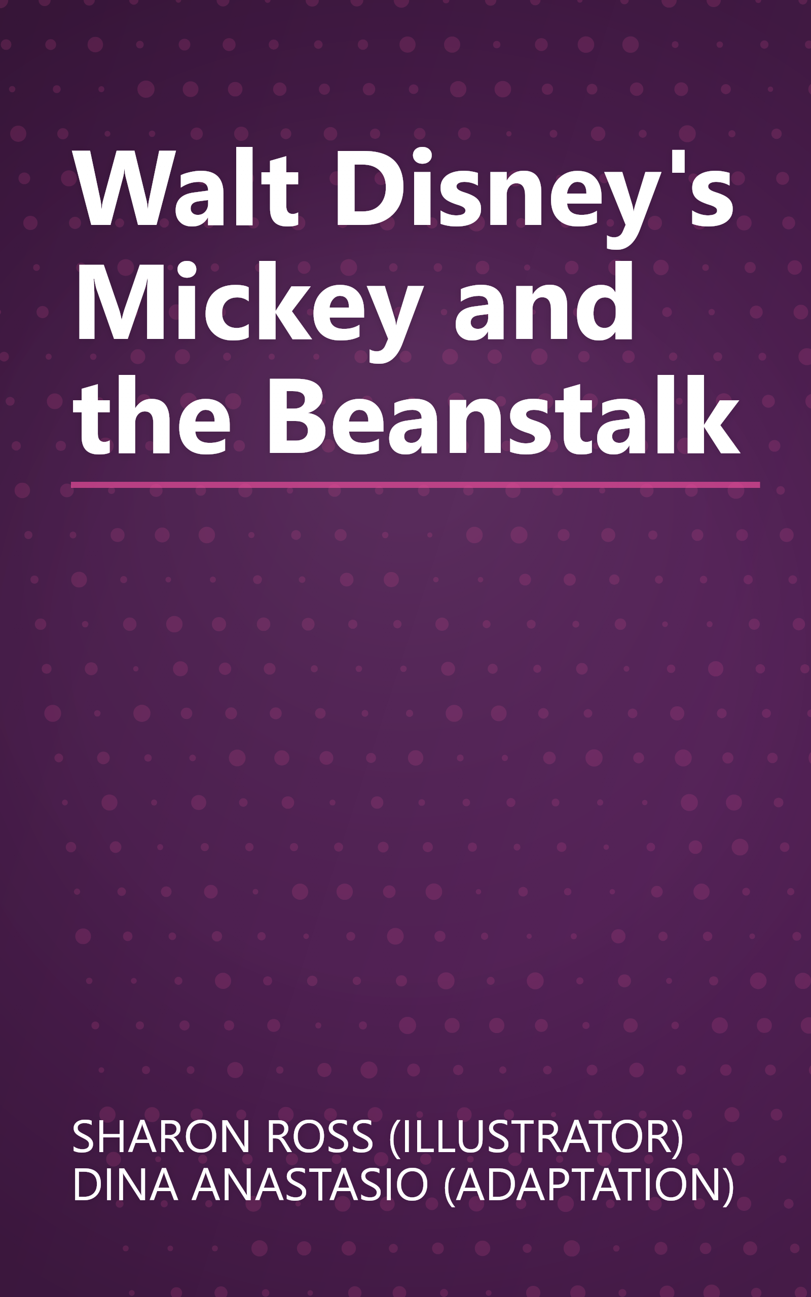 Walt Disney's Mickey and the Beanstalk book cover