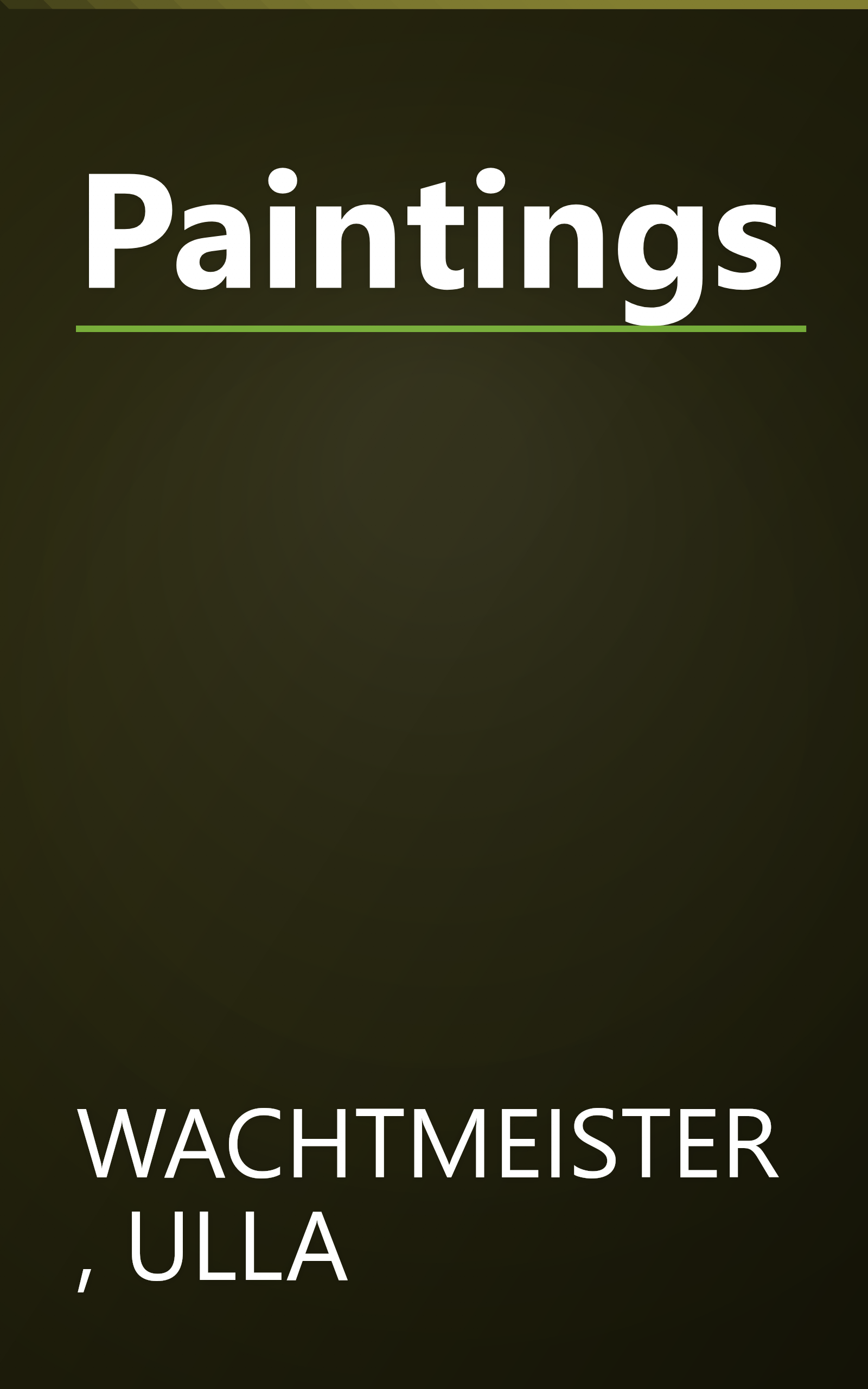 Paintings book cover