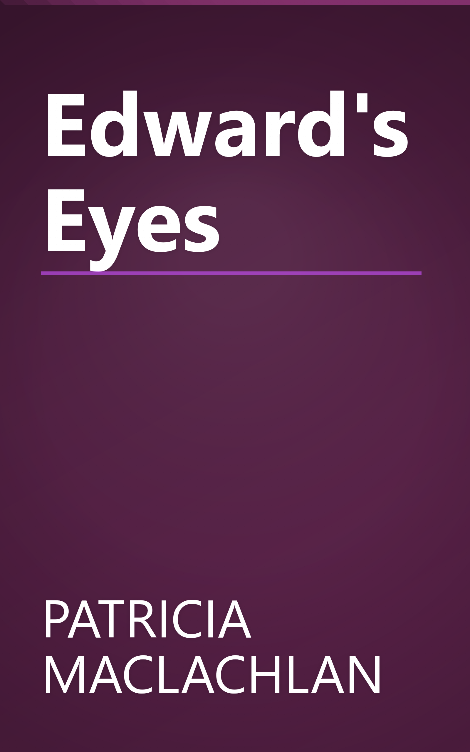 Edward's Eyes book cover