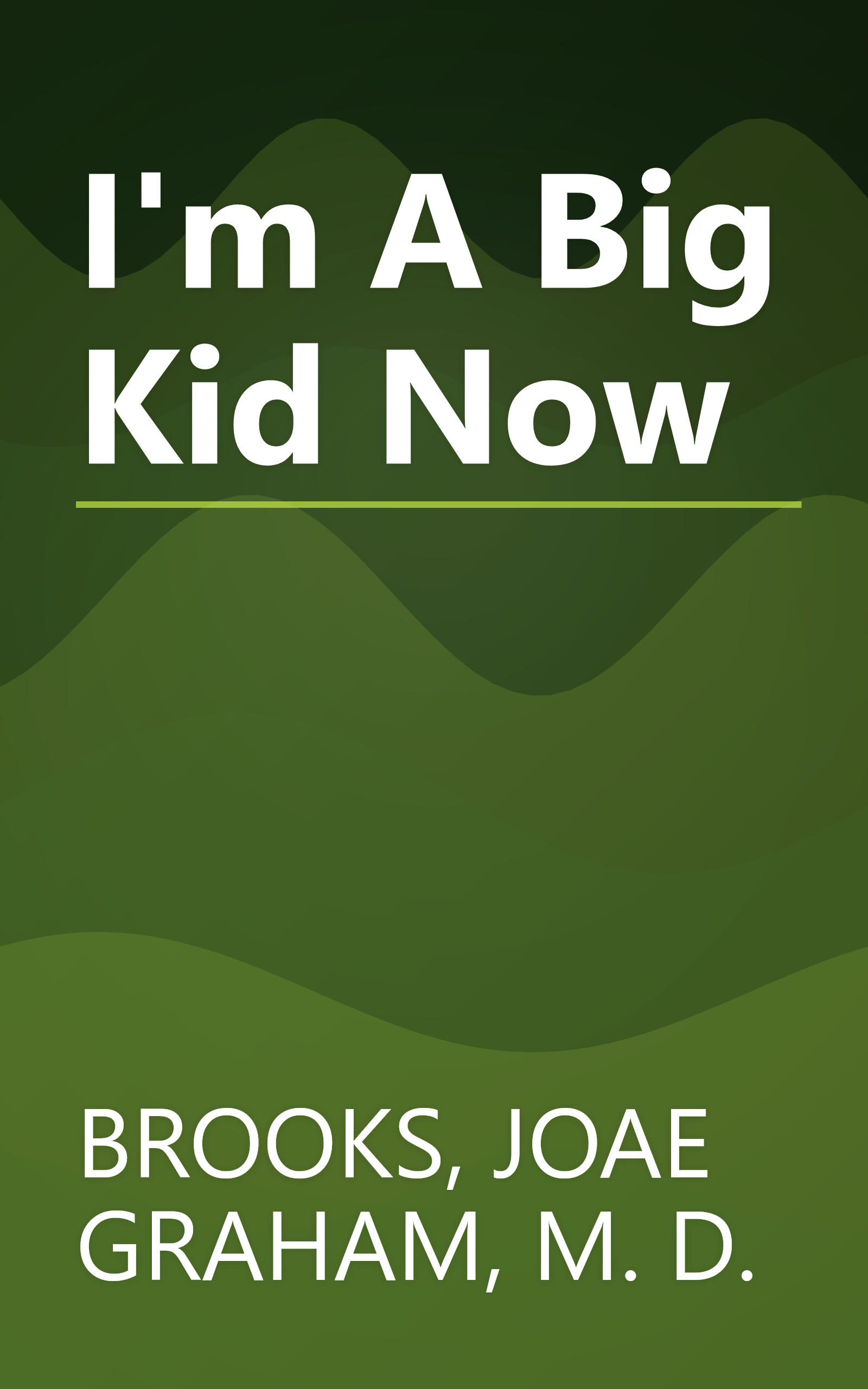 I'm A Big Kid Now book cover
