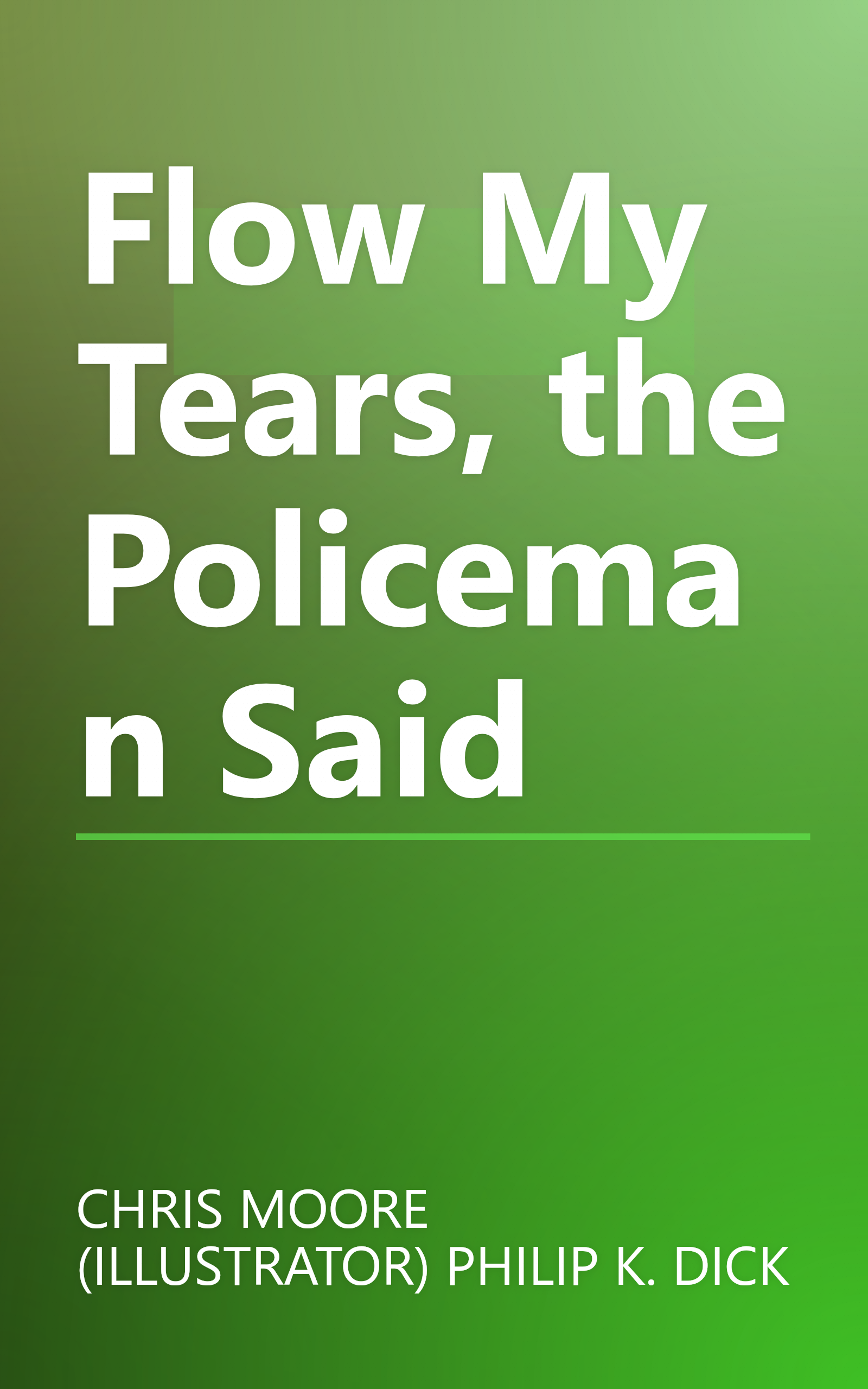 Flow My Tears, the Policeman Said book cover