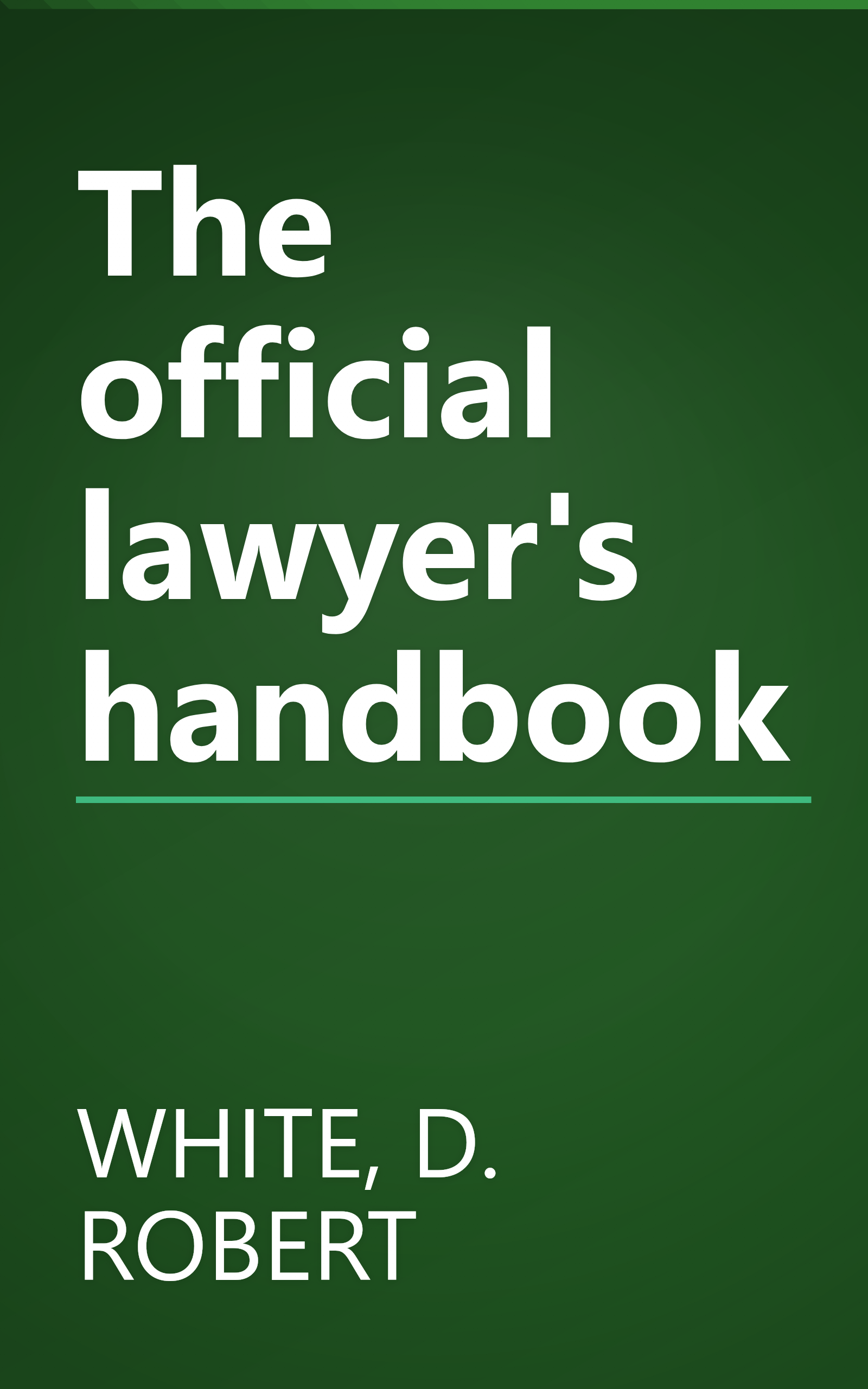 The official lawyer's handbook book cover