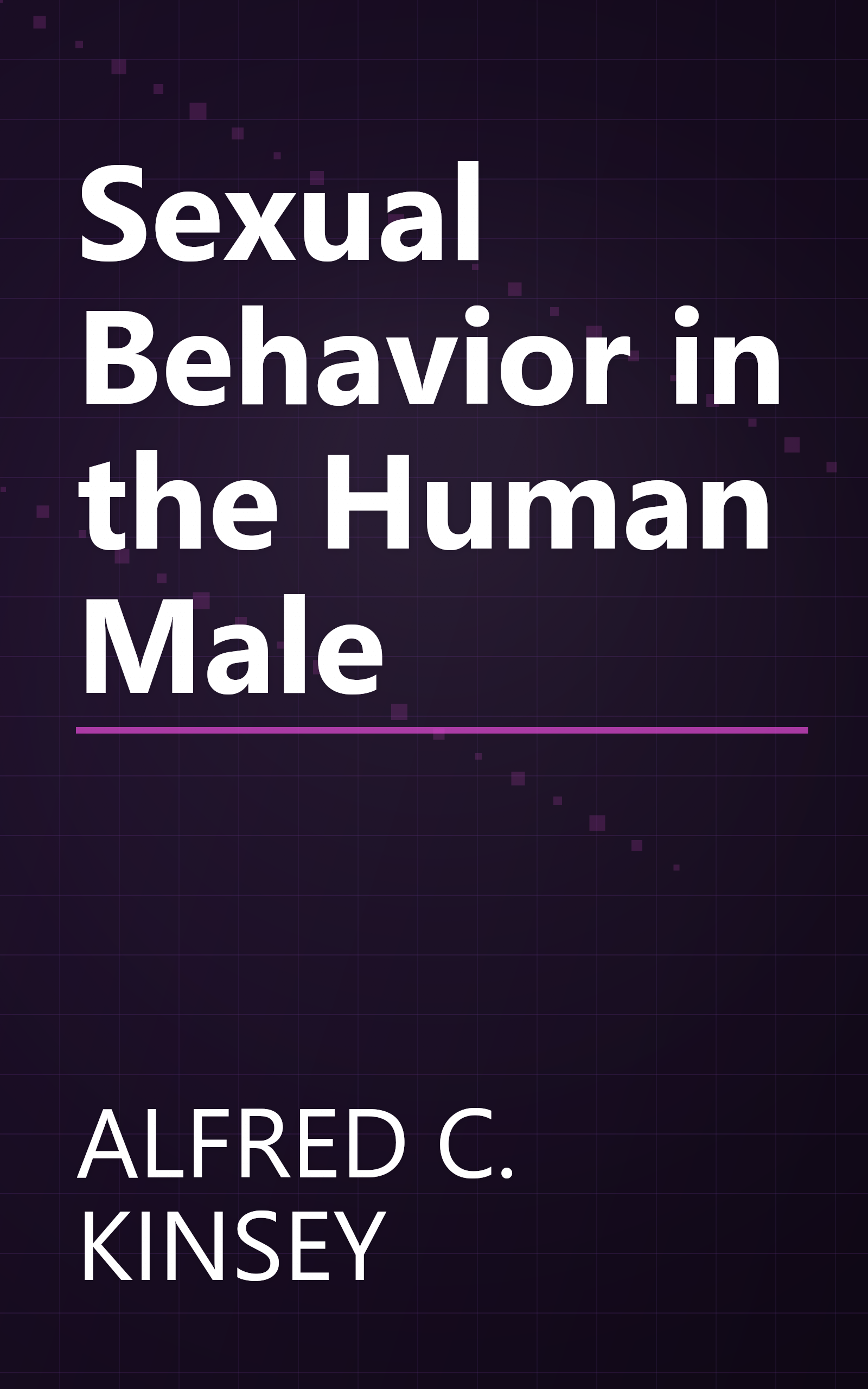 Sexual Behavior in the Human Male book cover