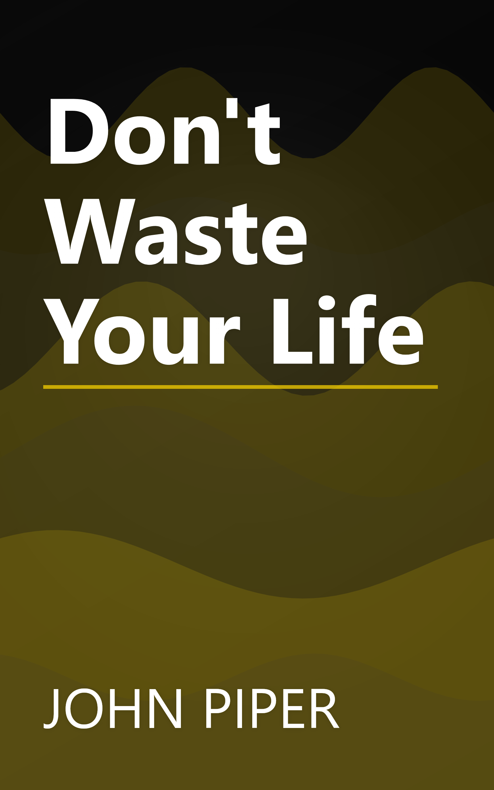 Don't Waste Your Life book cover