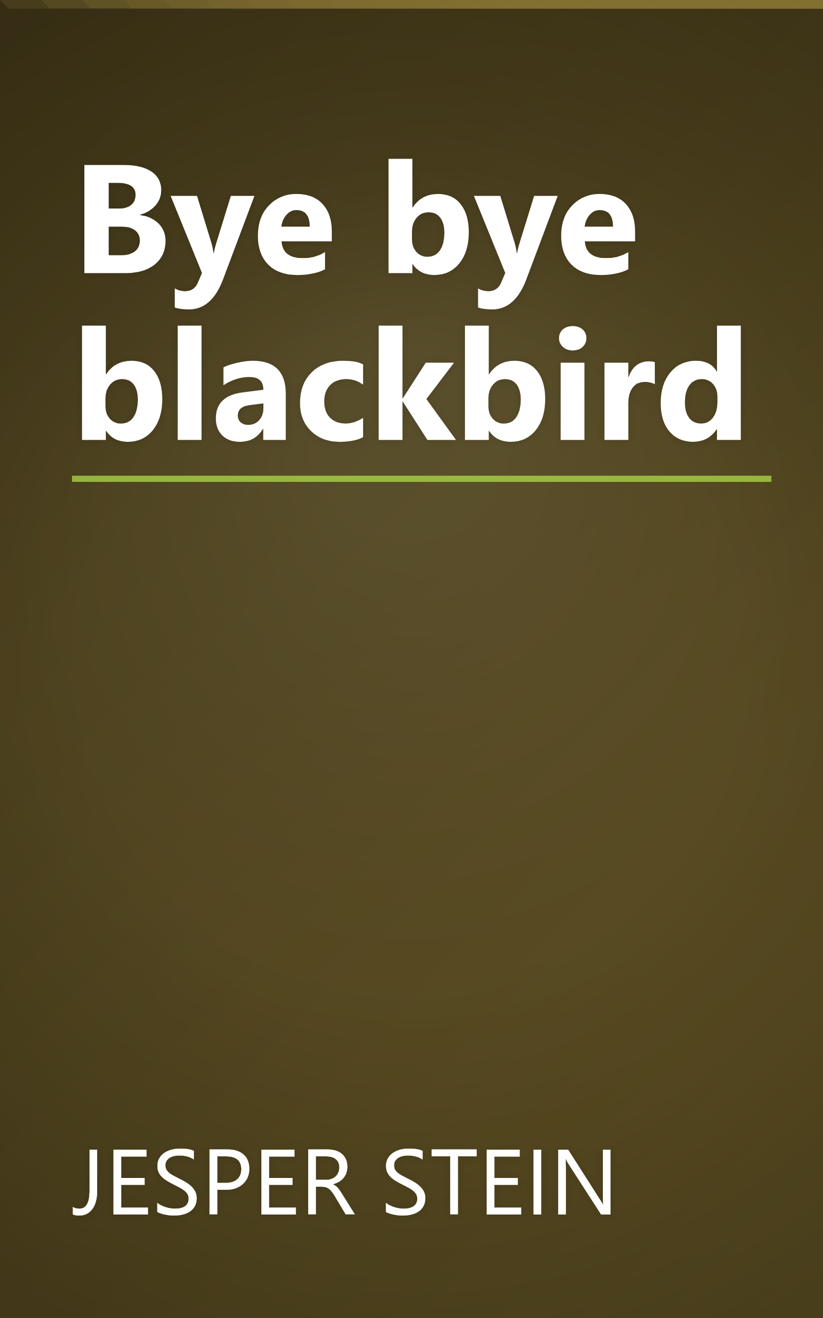 Bye bye blackbird book cover