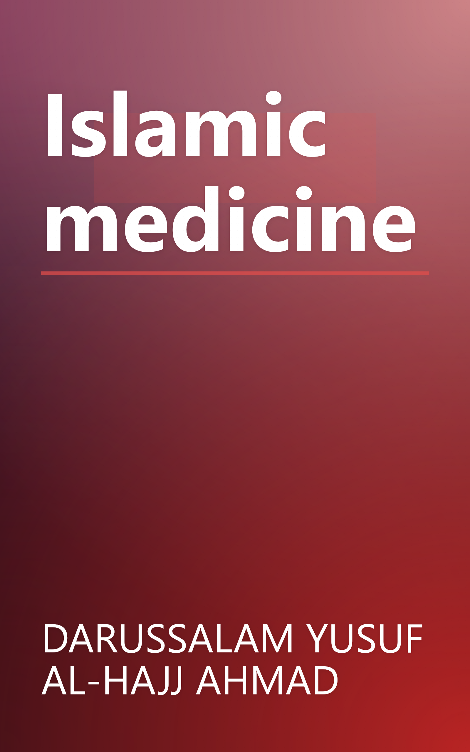 Islamic medicine book cover