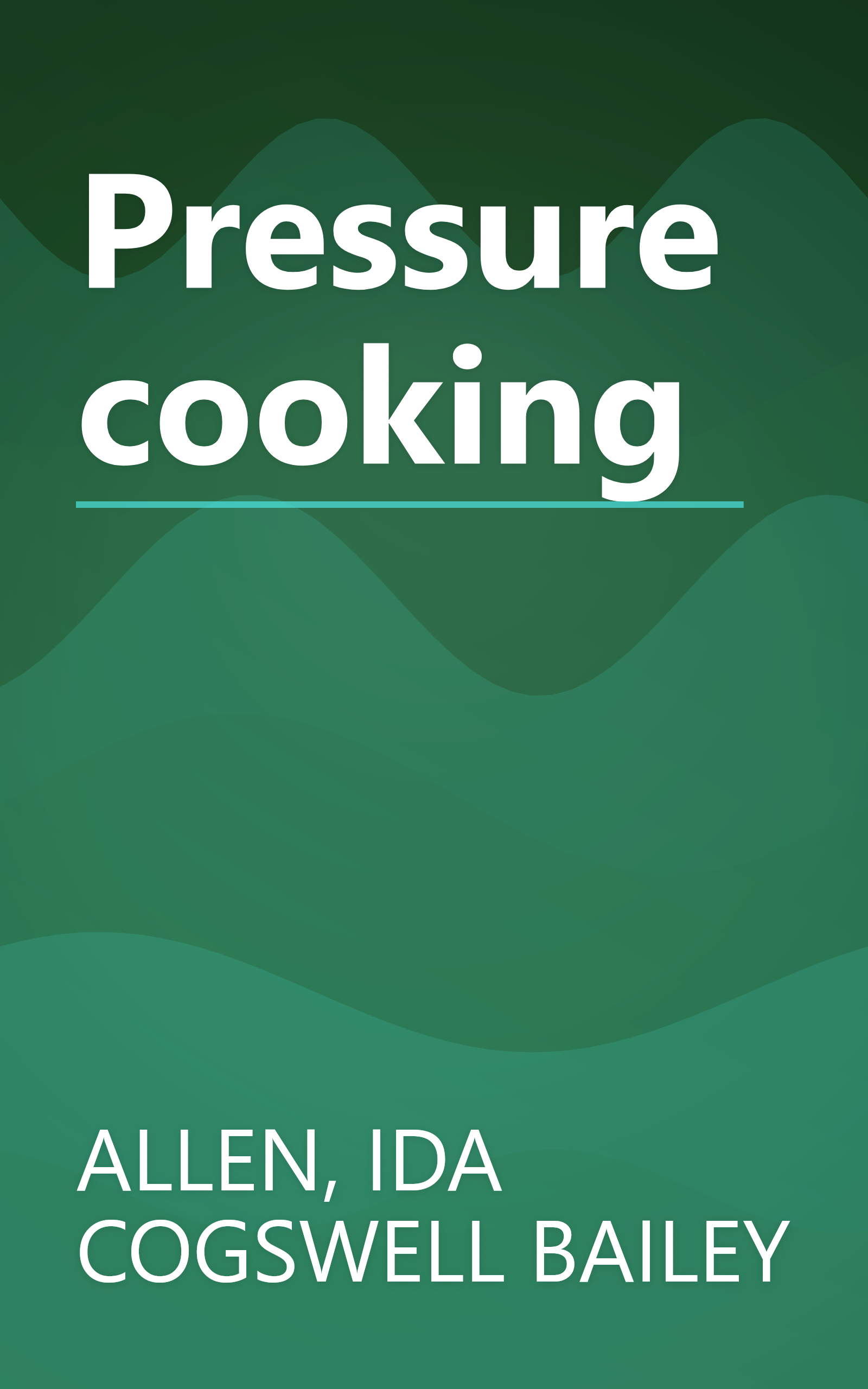 Pressure cooking book cover