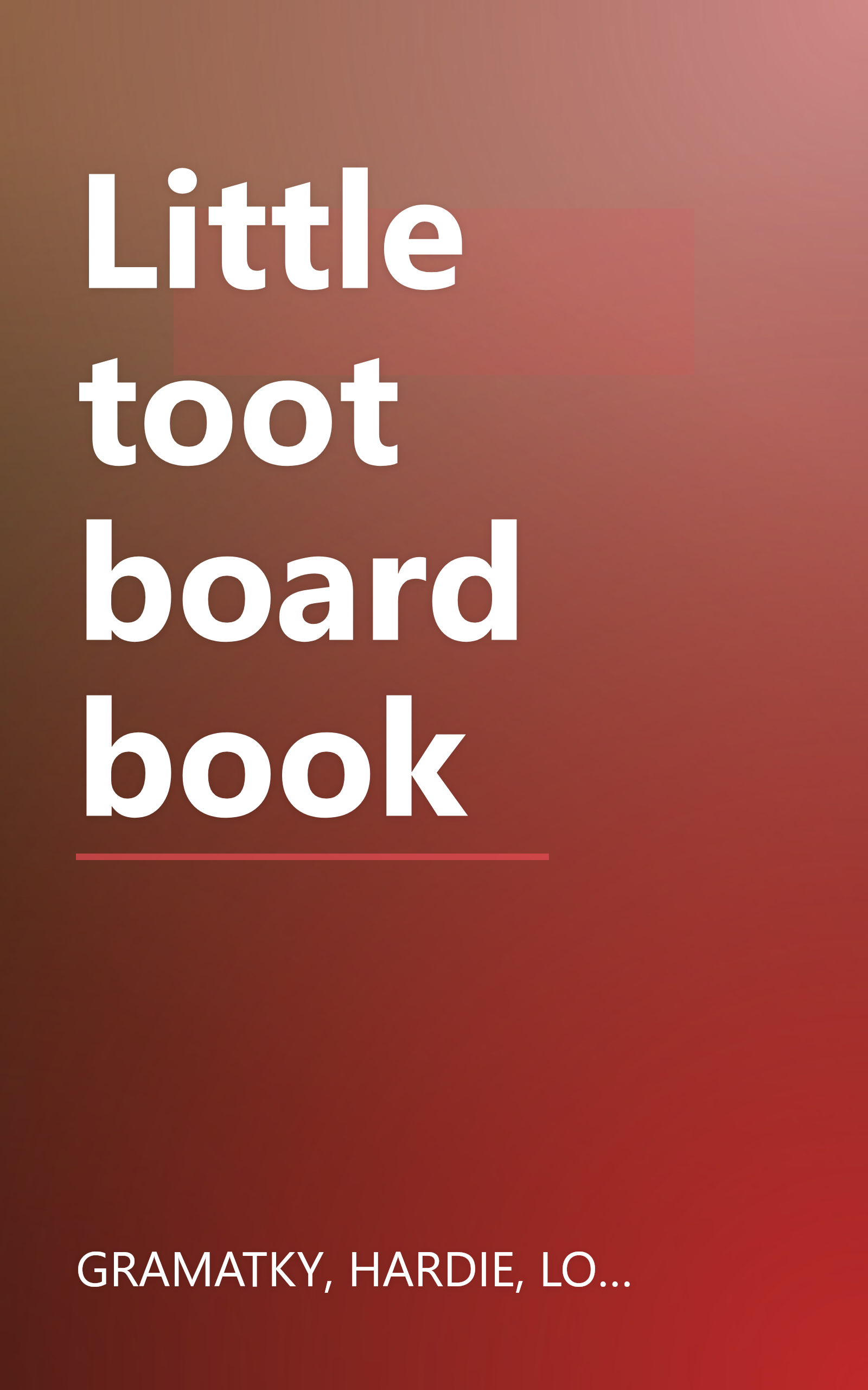 Little toot board book book cover