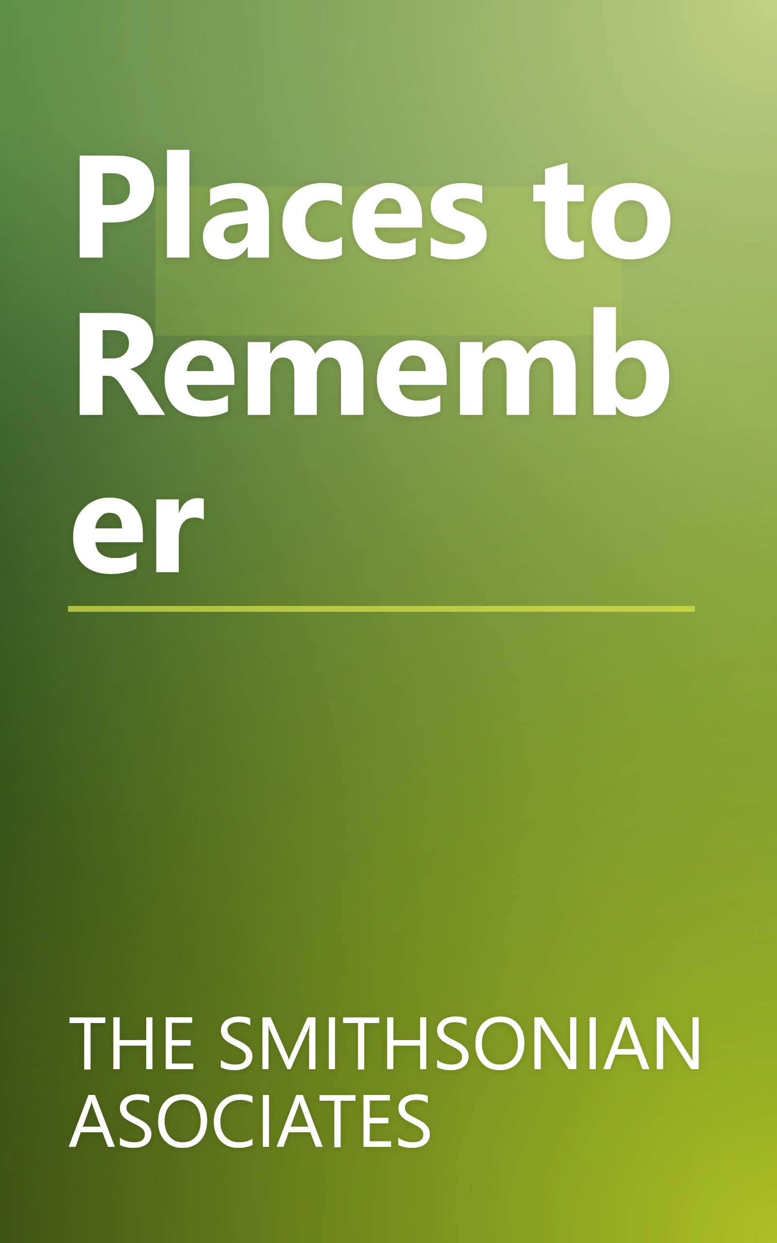 Places to Remember book cover