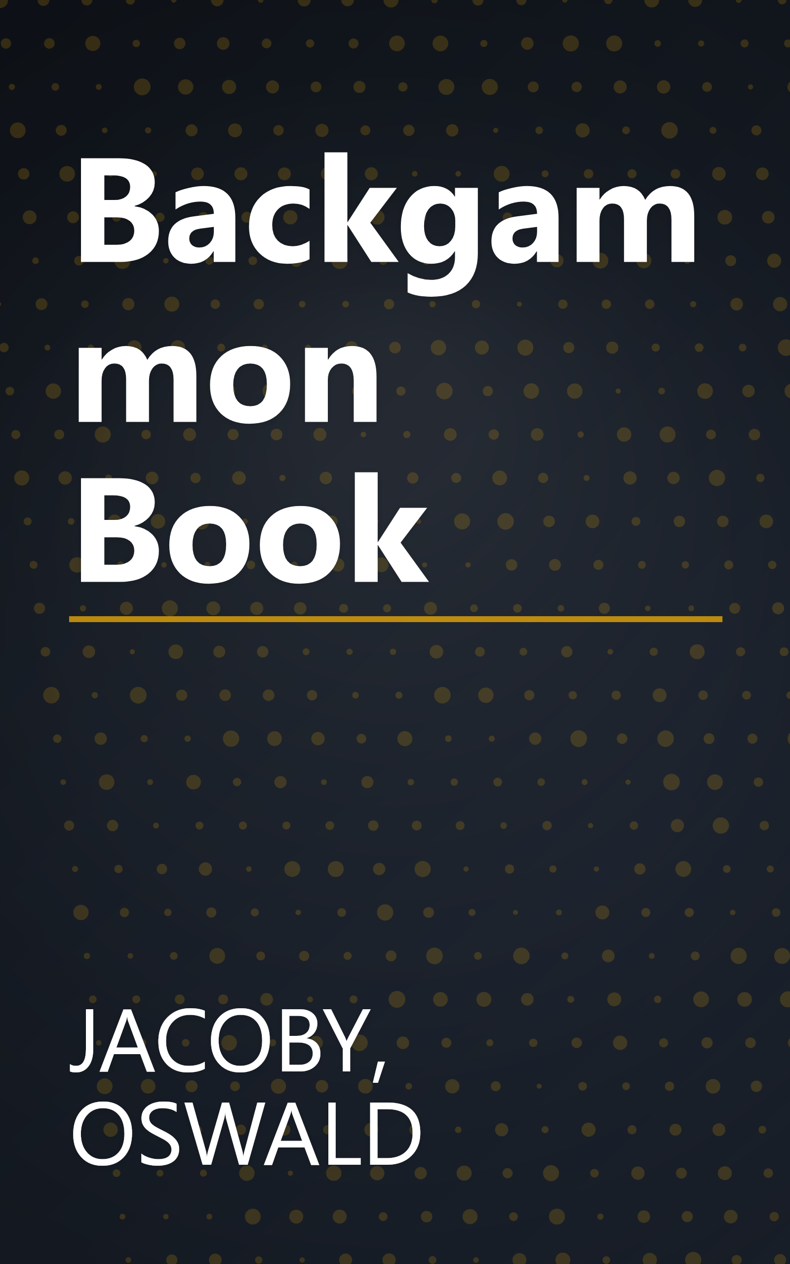 Backgammon Book book cover