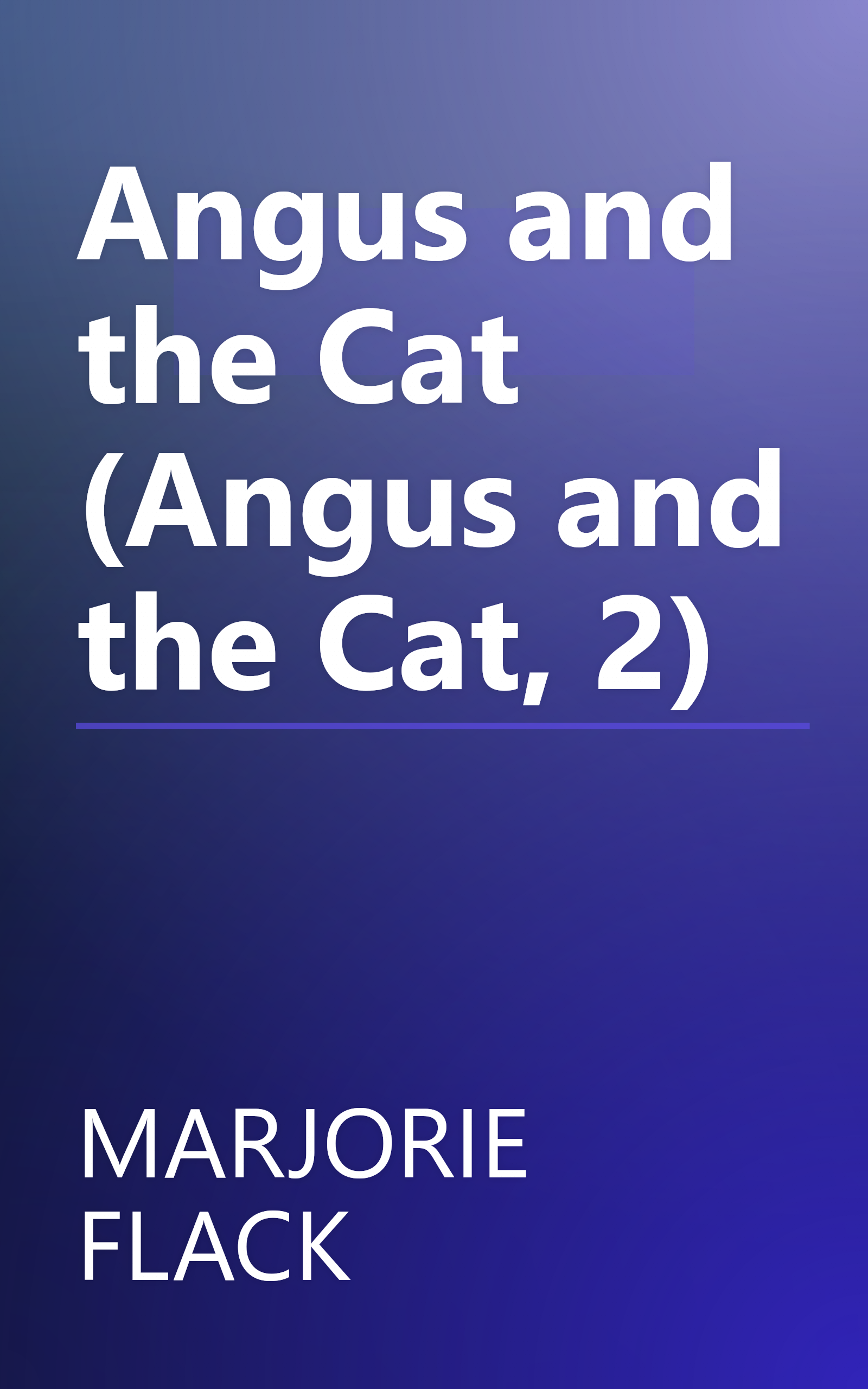 Angus and the Cat (Angus and the Cat, 2) book cover