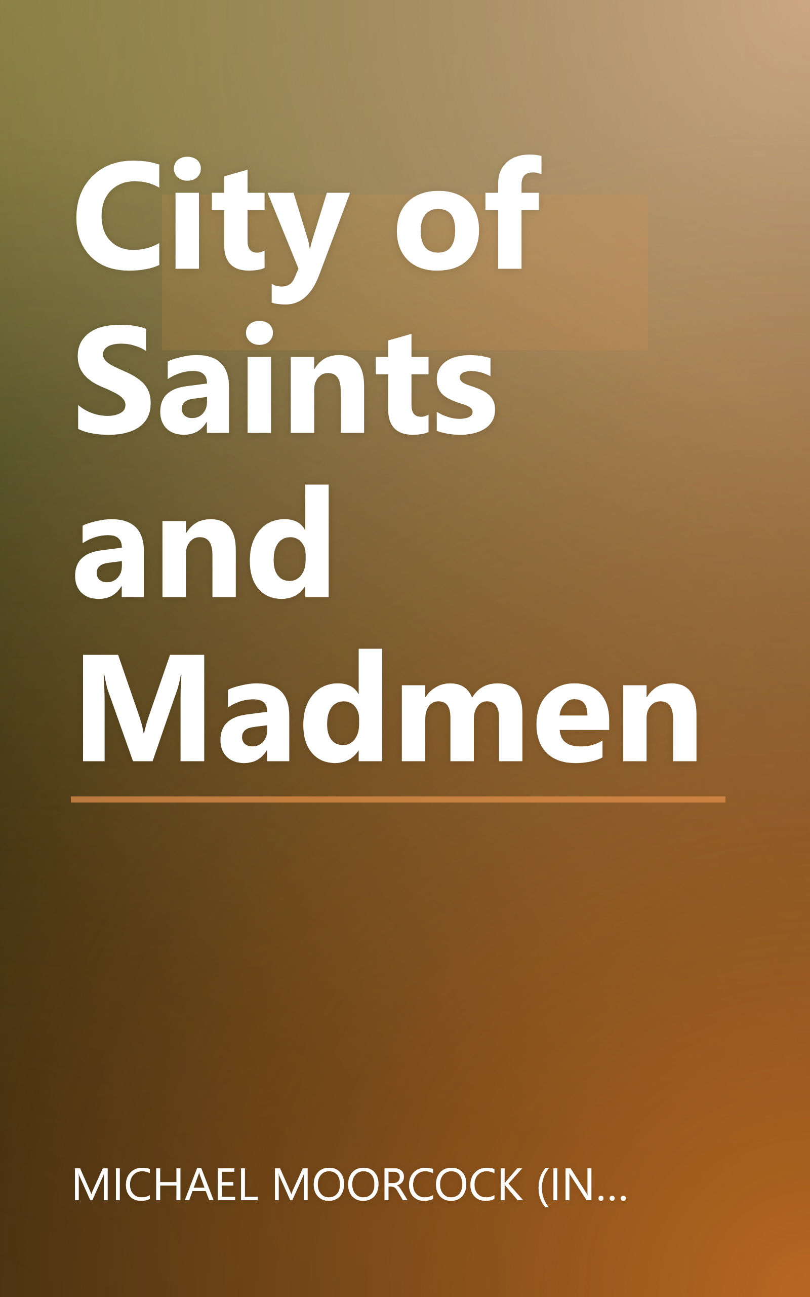 City of Saints and Madmen book cover