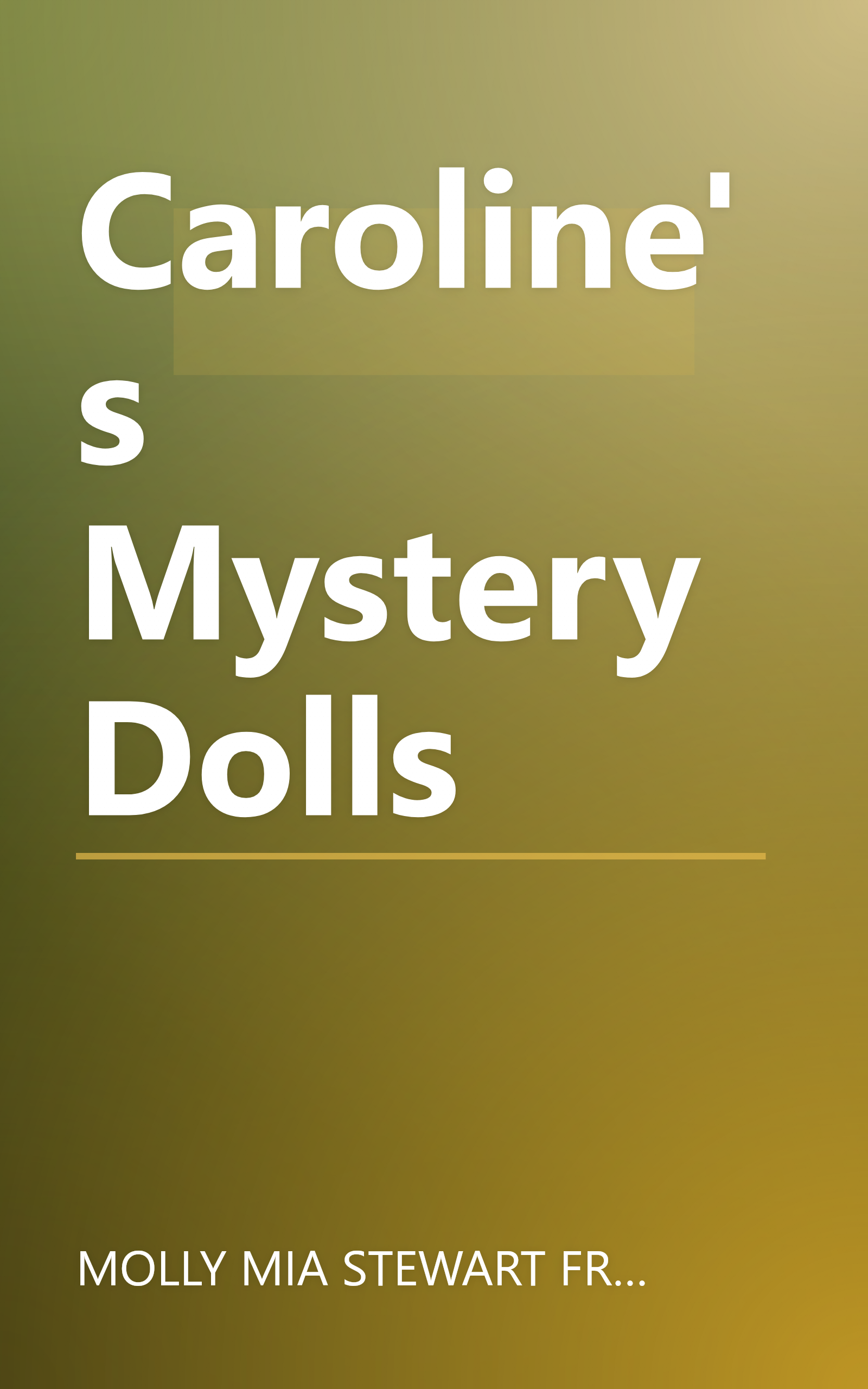 Caroline's Mystery Dolls book cover