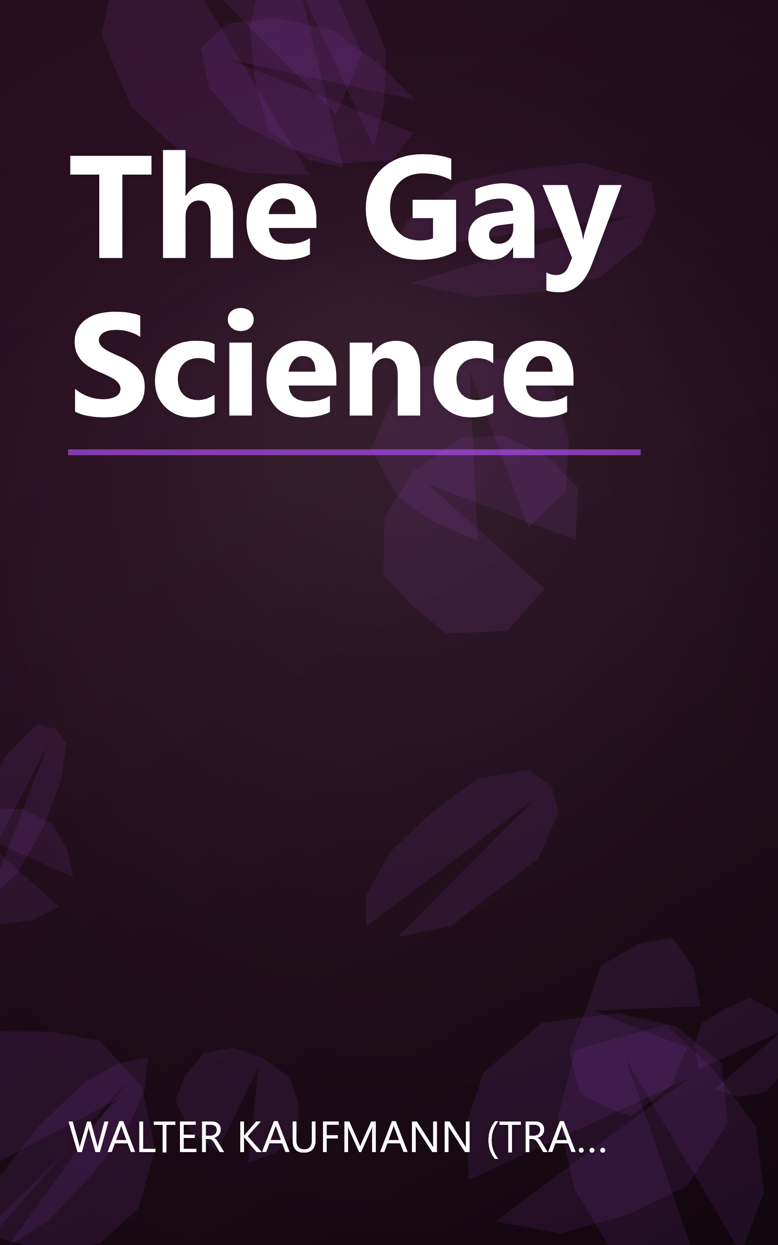 The Gay Science book cover