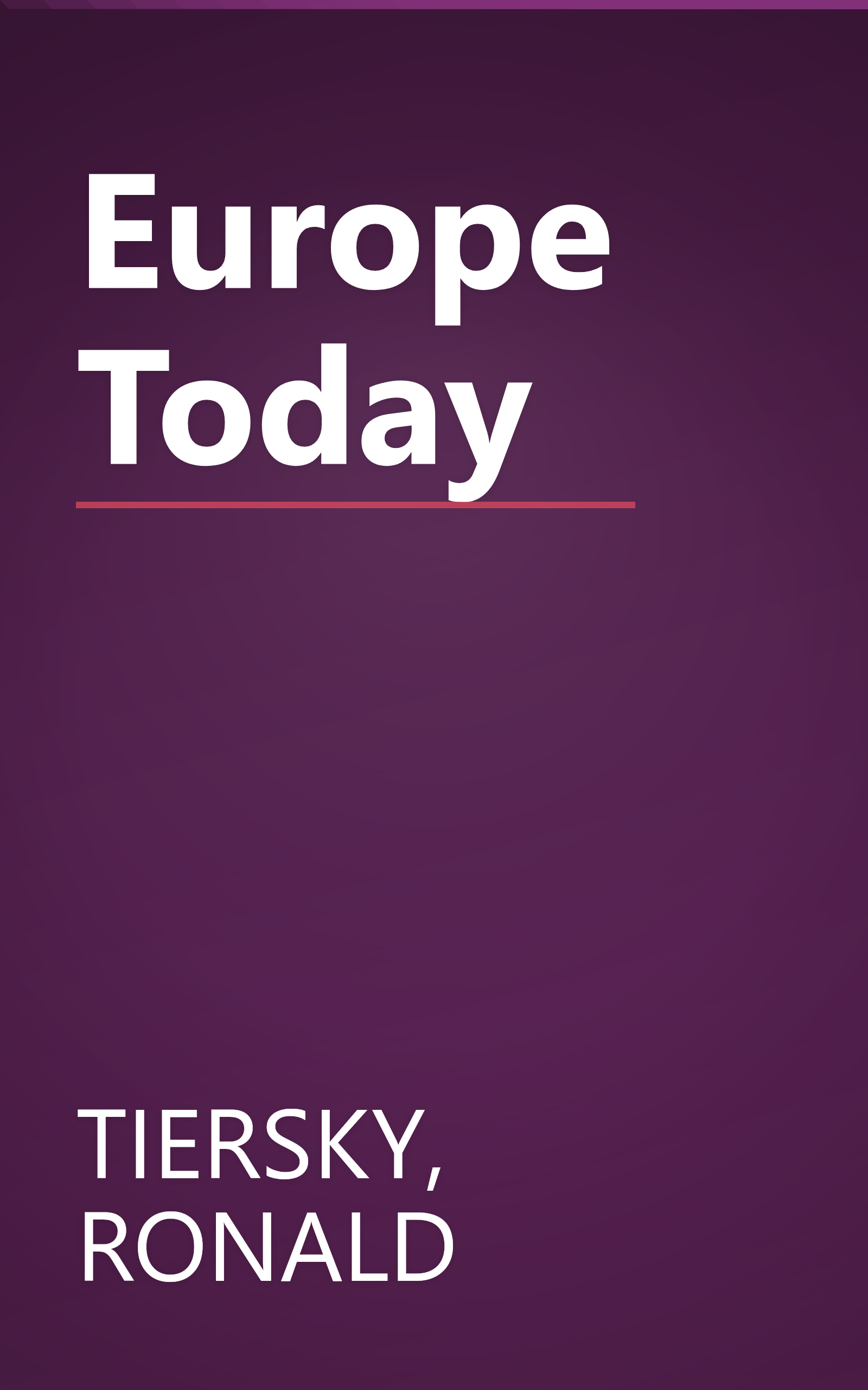 Europe Today book cover