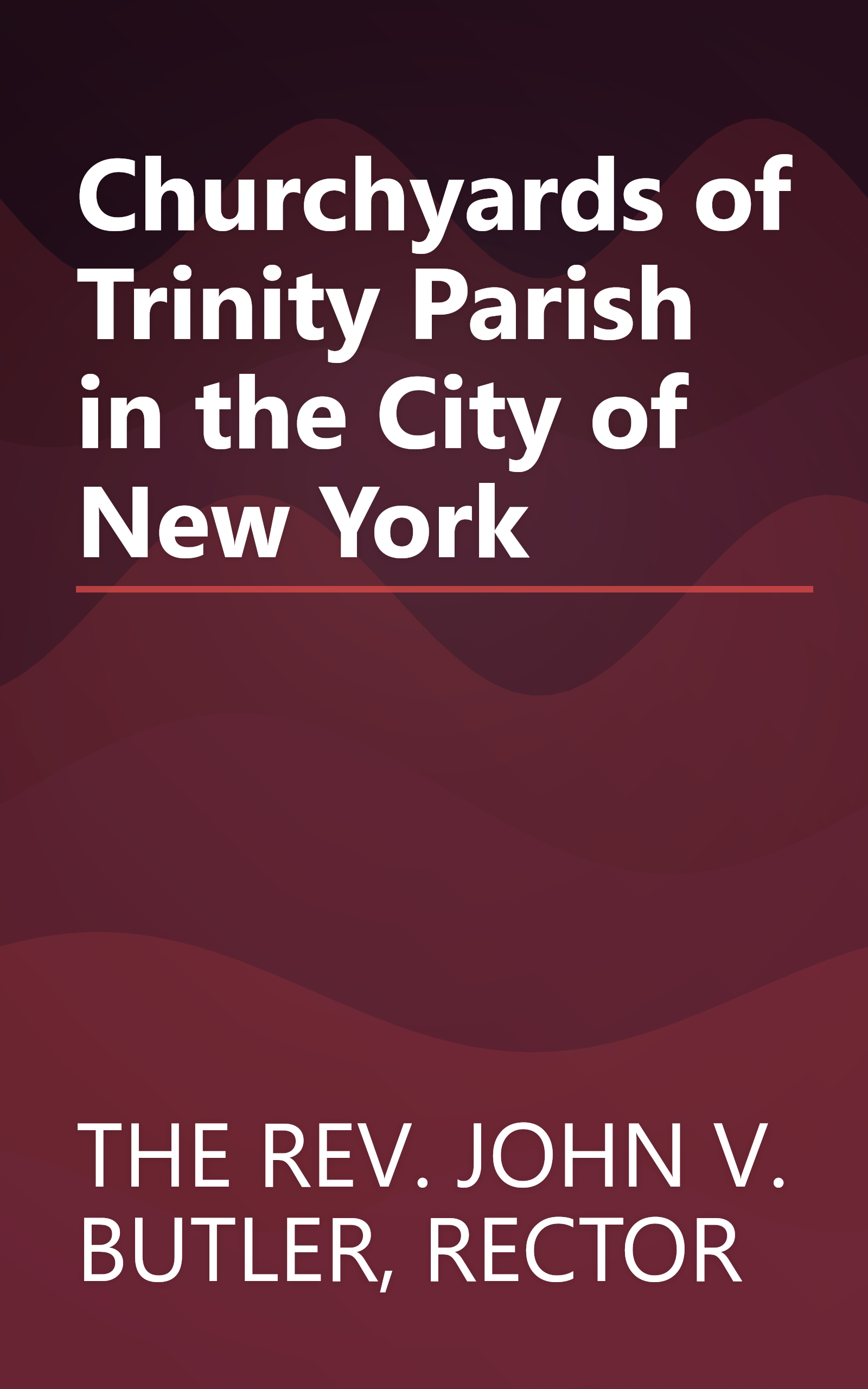Churchyards of Trinity Parish in the City of New York book cover