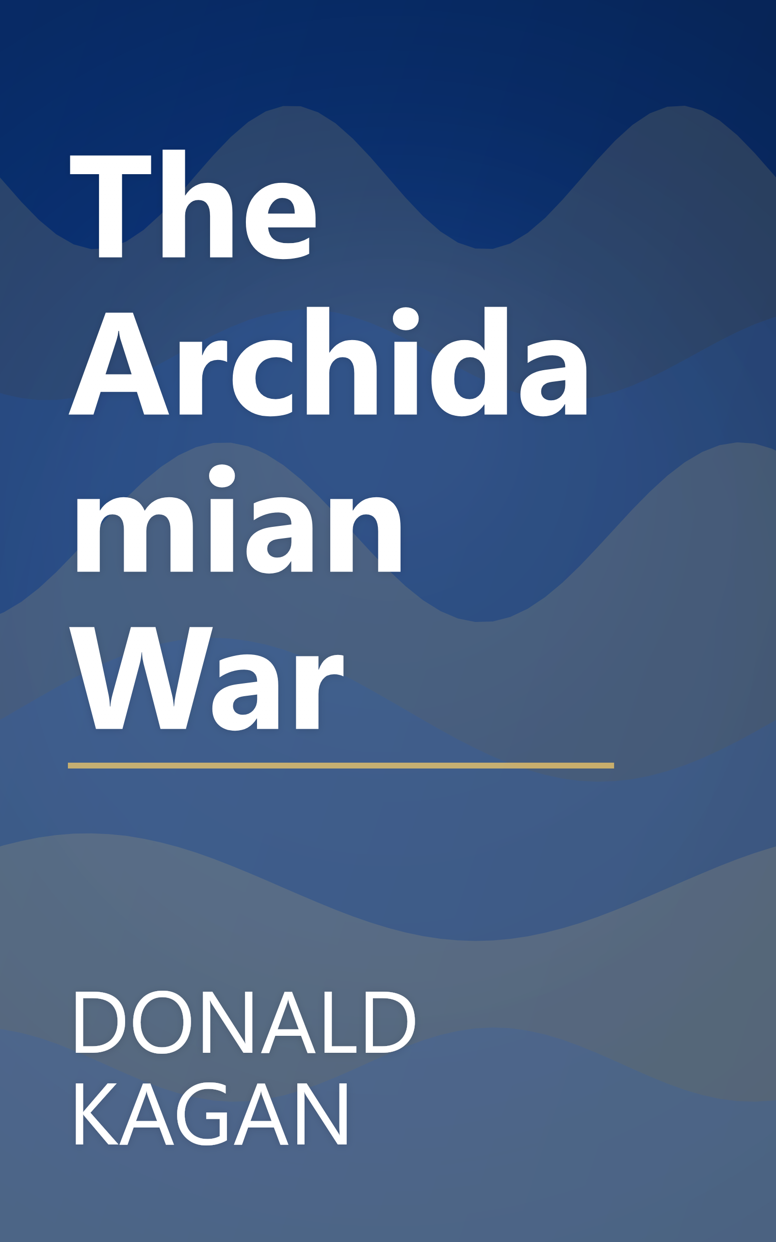 The Archidamian War book cover