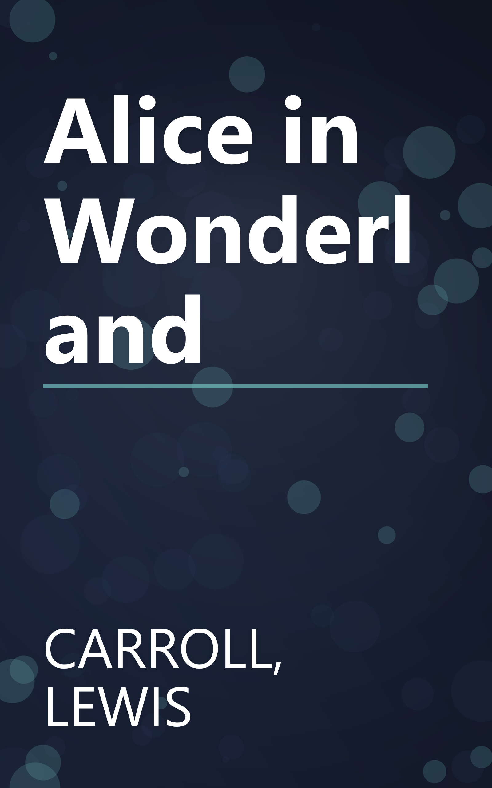 Alice in Wonderland book cover