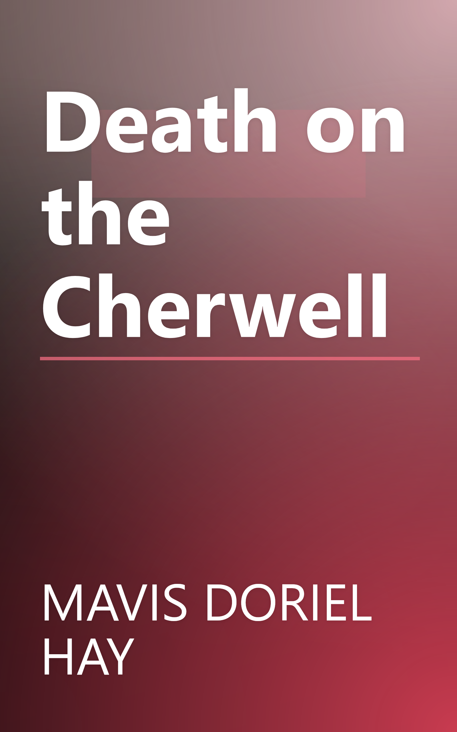 Death on the Cherwell book cover