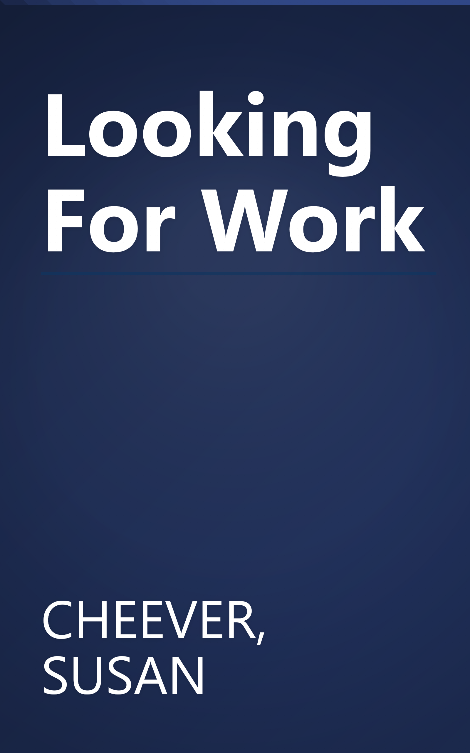 Looking For Work book cover