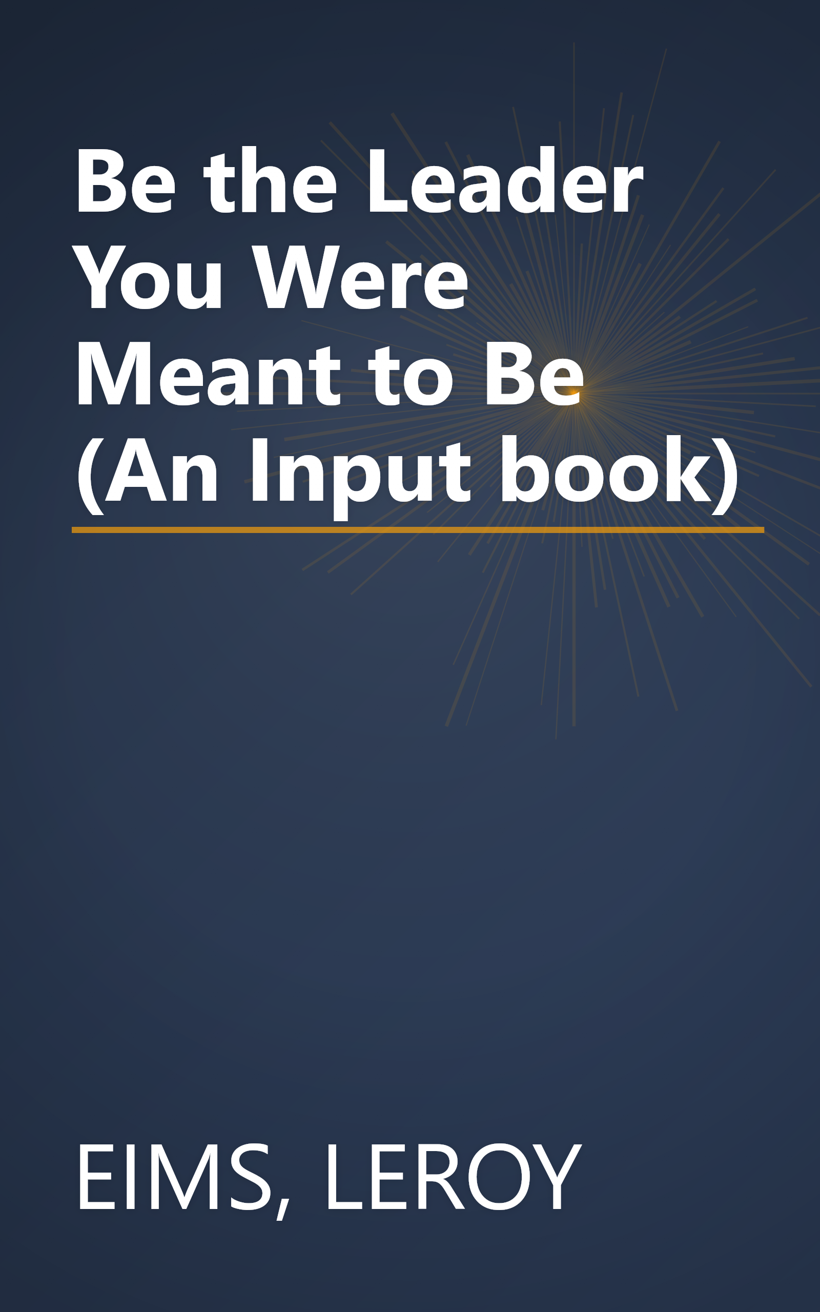 Be the Leader You Were Meant to Be (An Input book) book cover