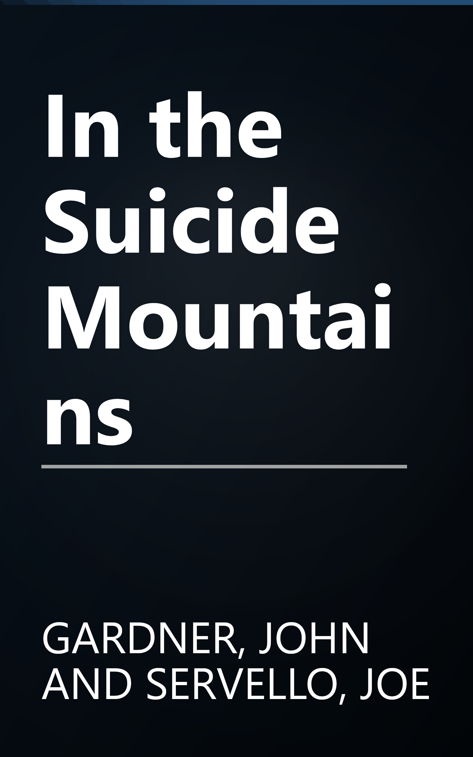 In the Suicide Mountains book cover
