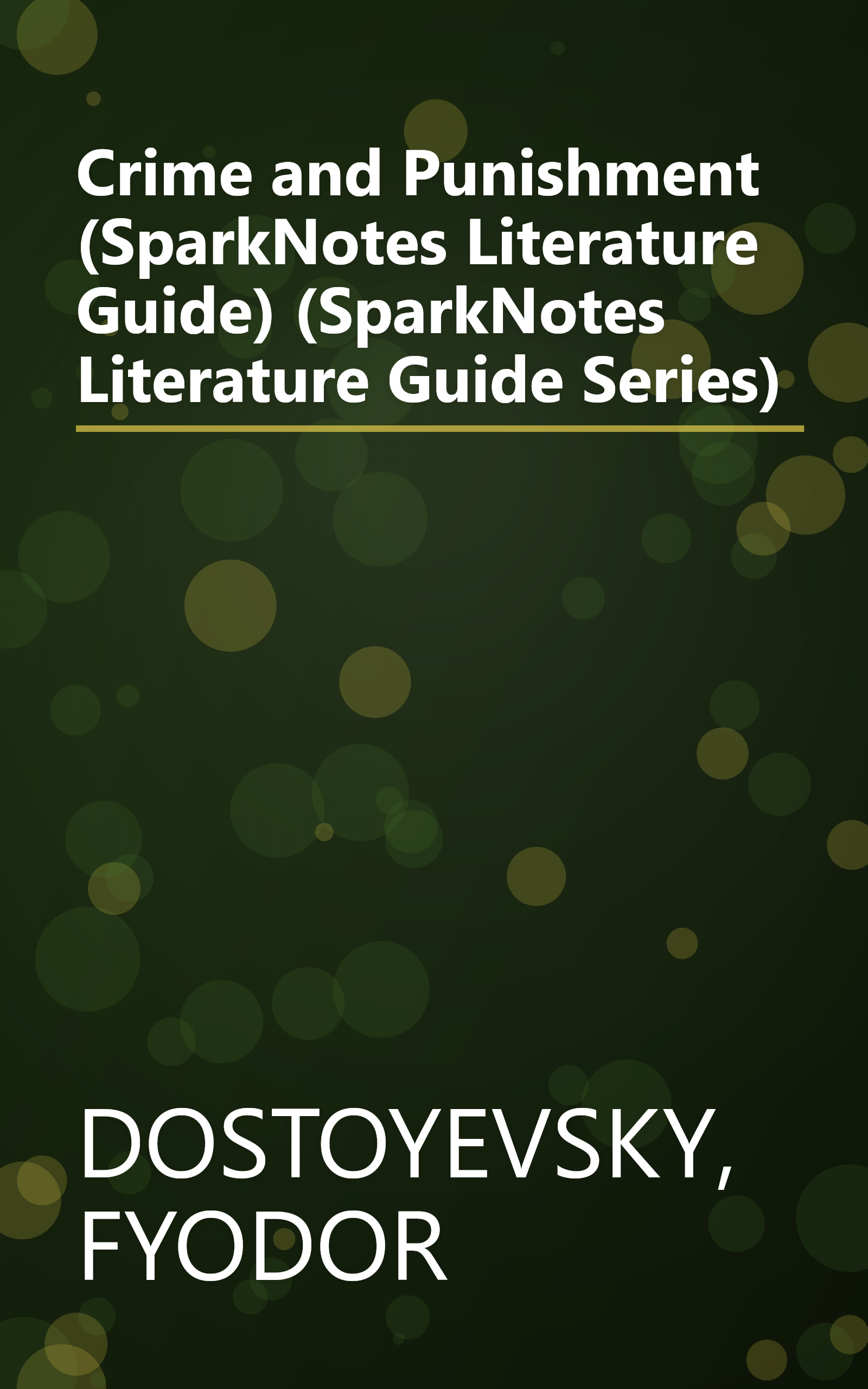 Crime and Punishment (SparkNotes Literature Guide) (SparkNotes Literature Guide Series) book cover