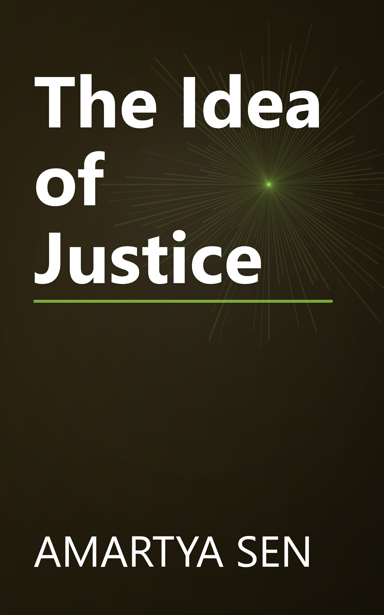 The Idea of Justice book cover
