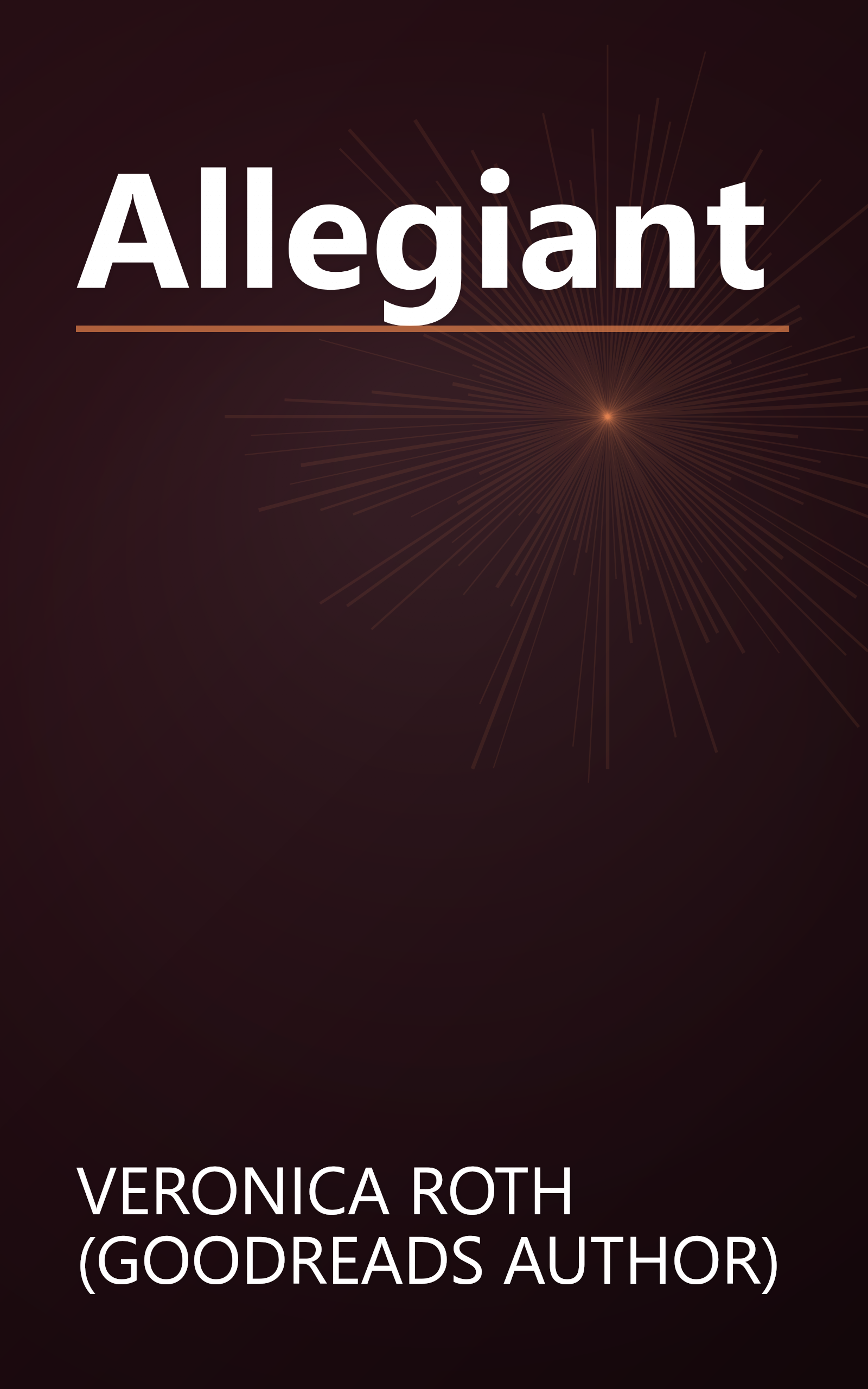 Allegiant book cover