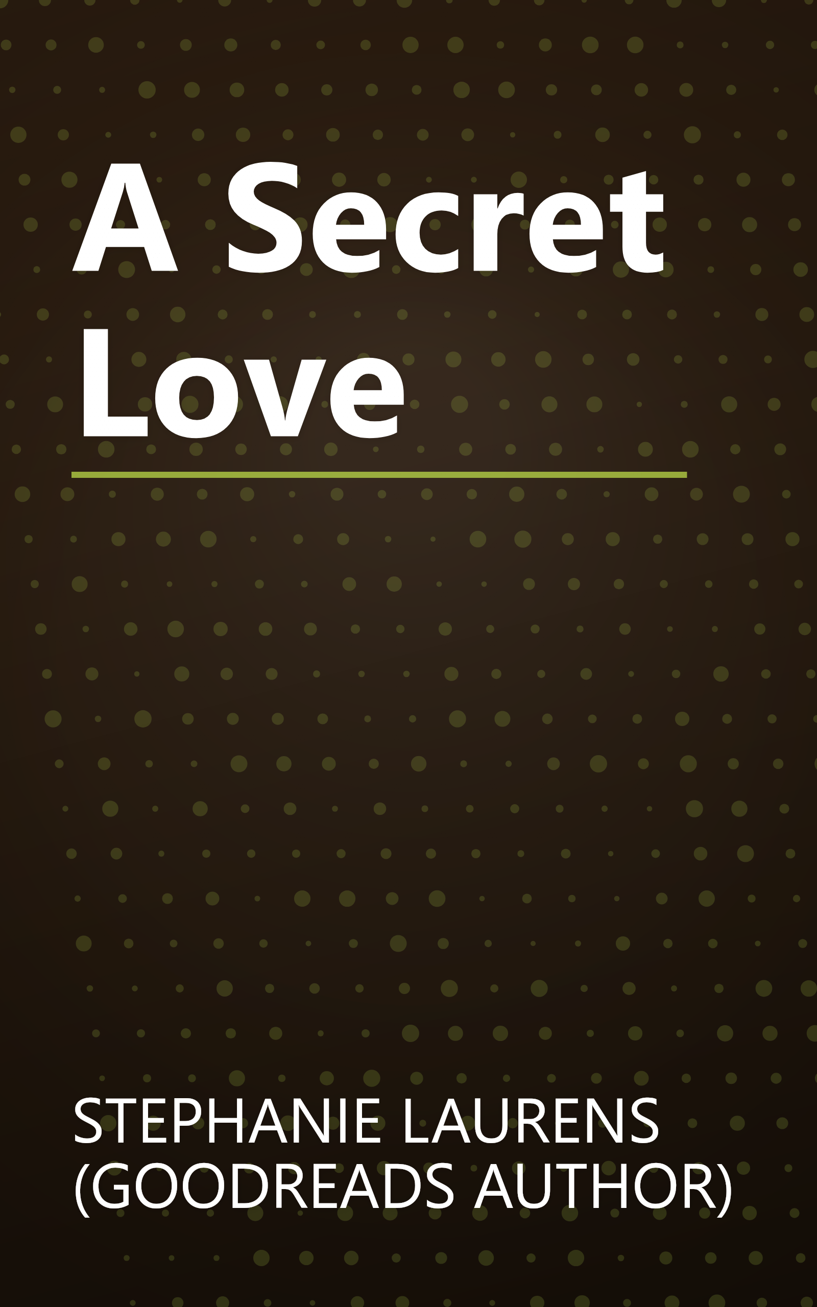 A Secret Love book cover
