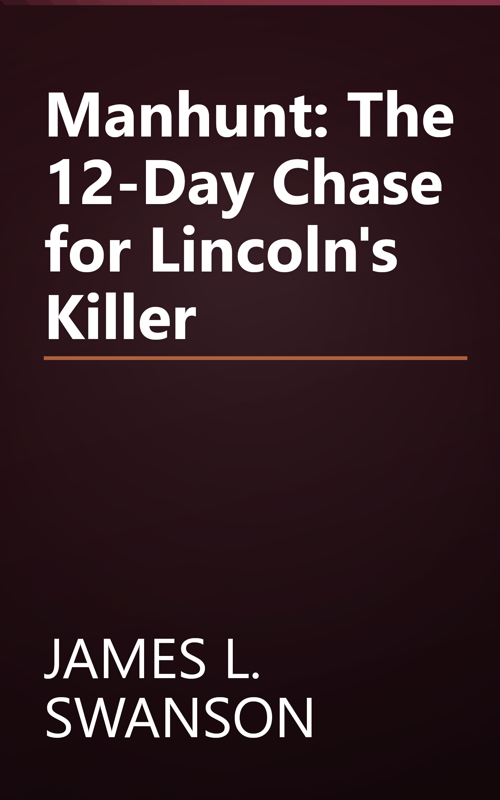 Manhunt: The 12-Day Chase for Lincoln's Killer book cover