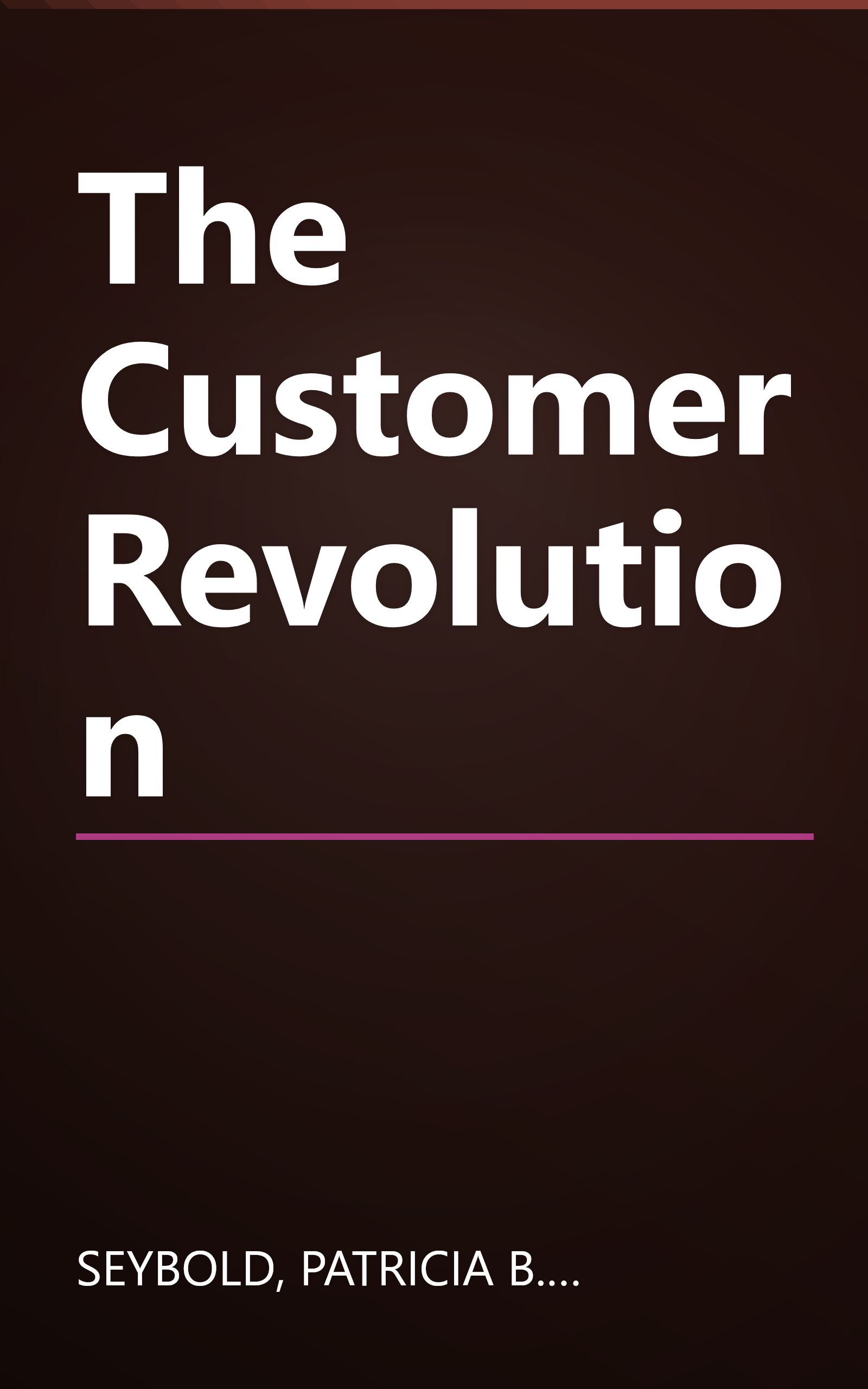 The Customer Revolution book cover