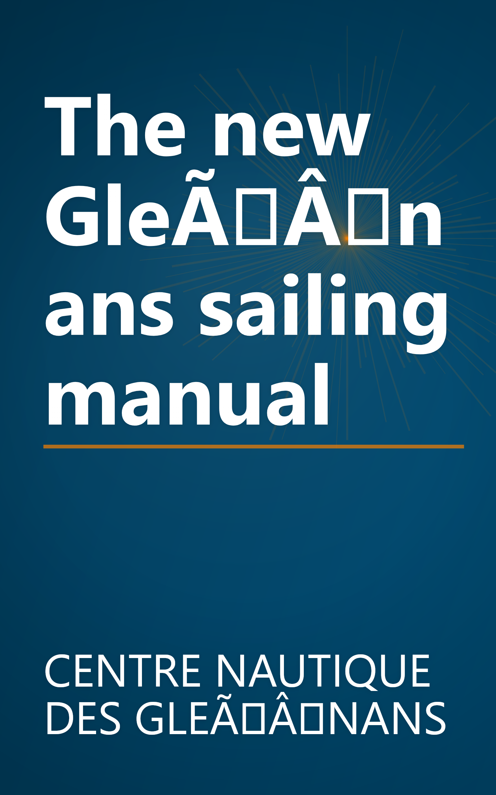 The new GleÃÂnans sailing manual book cover